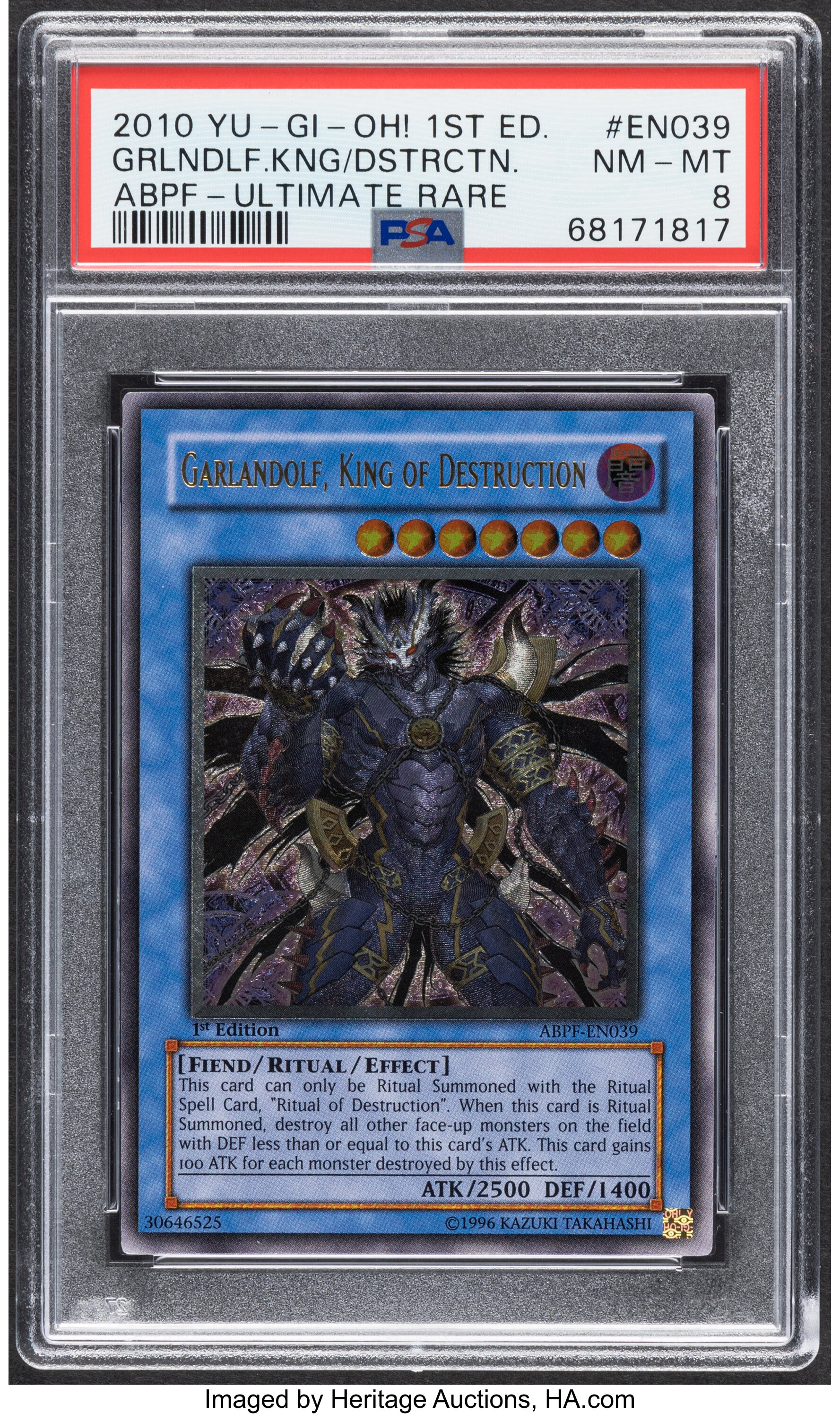 Yu-Gi-Oh! Garlandolf, King of Destruction EN039 Absolute Powerforce ...