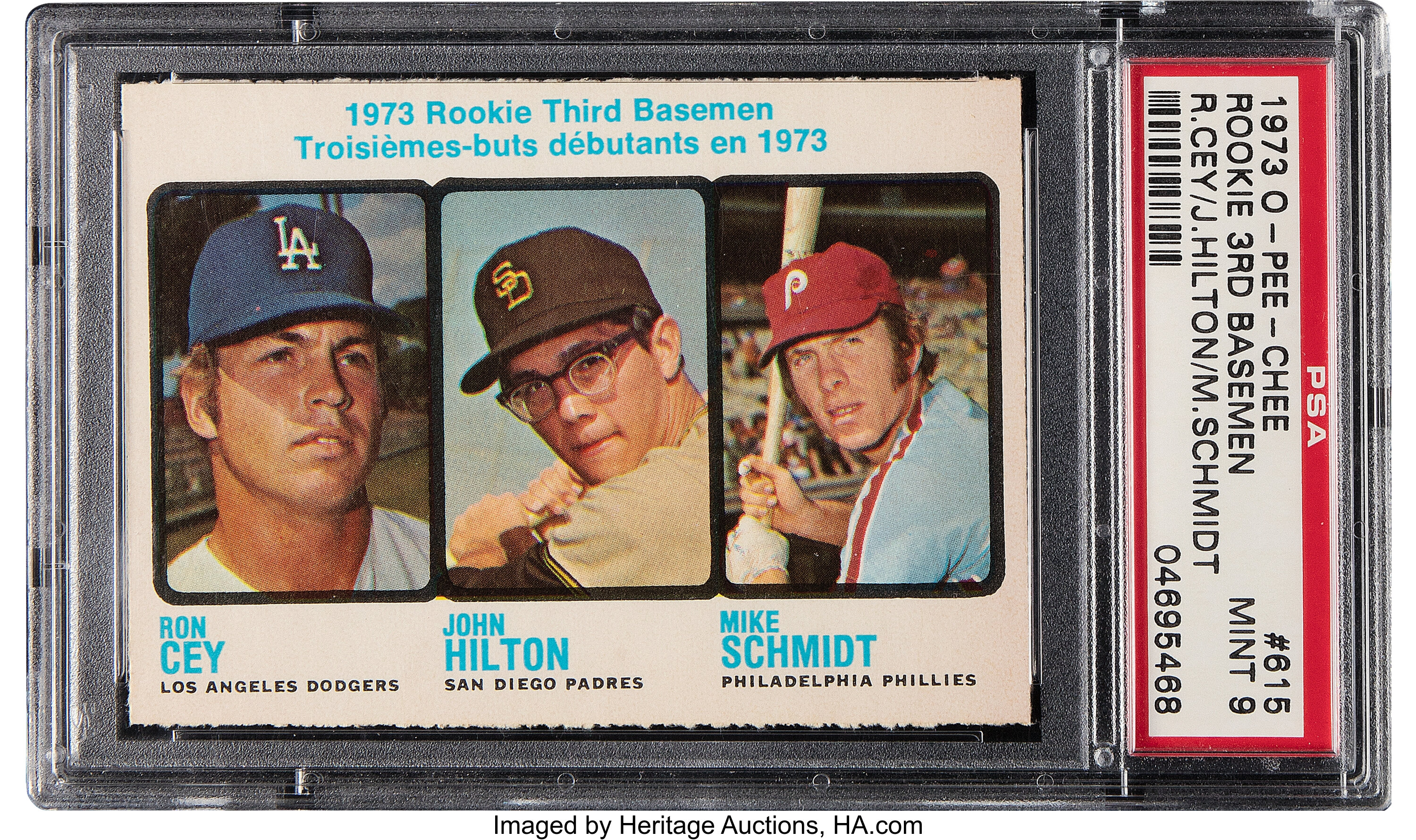 1973 O-Pee-Chee Mike Schmidt - Rookie 3rd Basemen #615 PSA Mint | Lot ...