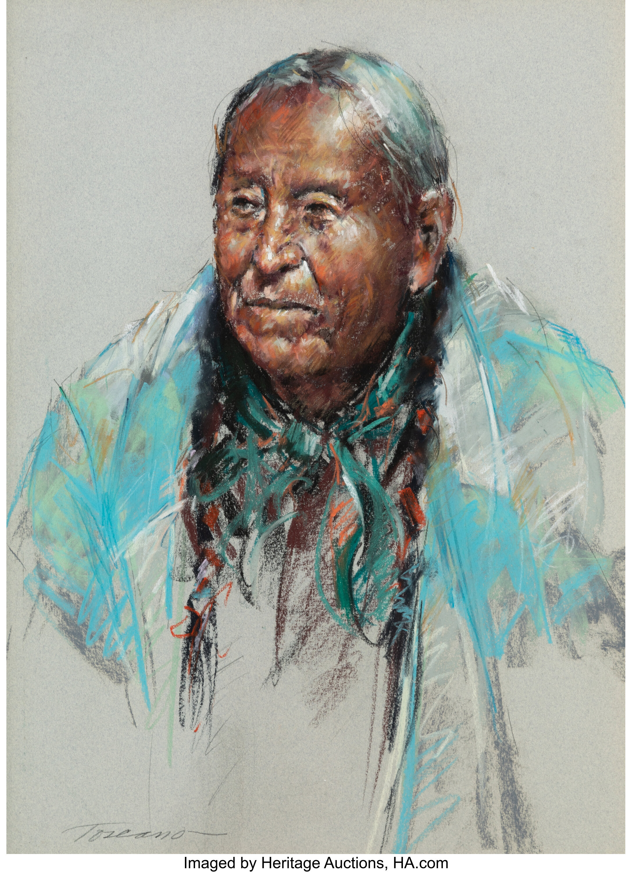 Dee Toscano (American, b. 1932). Mr. Ben Couse Lujan, circa 1980s ...
