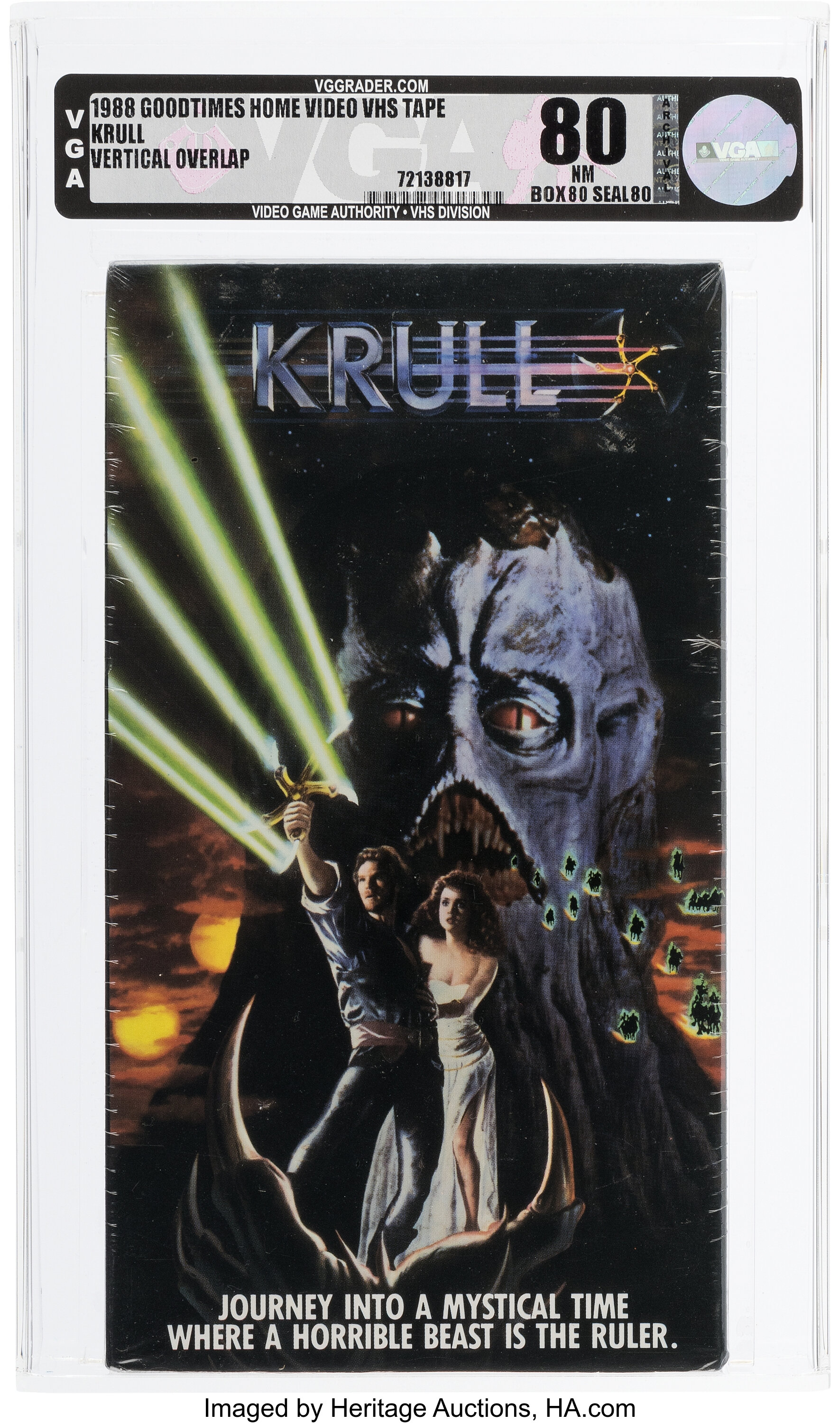 Krull VHS 1988 - VGA 80 NM, Slipcase, Vertical Overlap Seal, | Lot ...