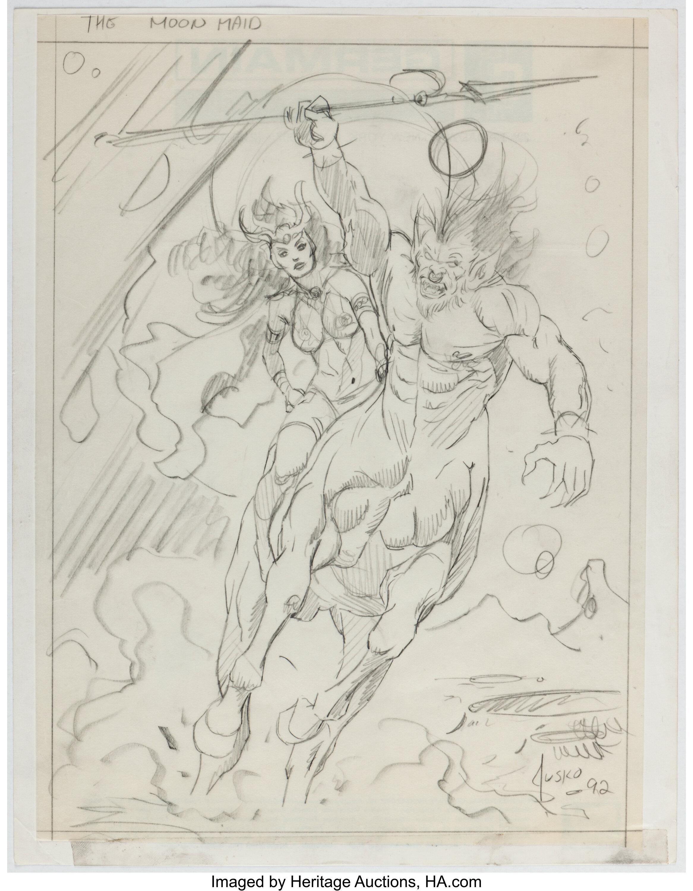 Joe Jusko Joe Jusko's Edgar Rice Burroughs Collection 1 "The Moon | Lot ...