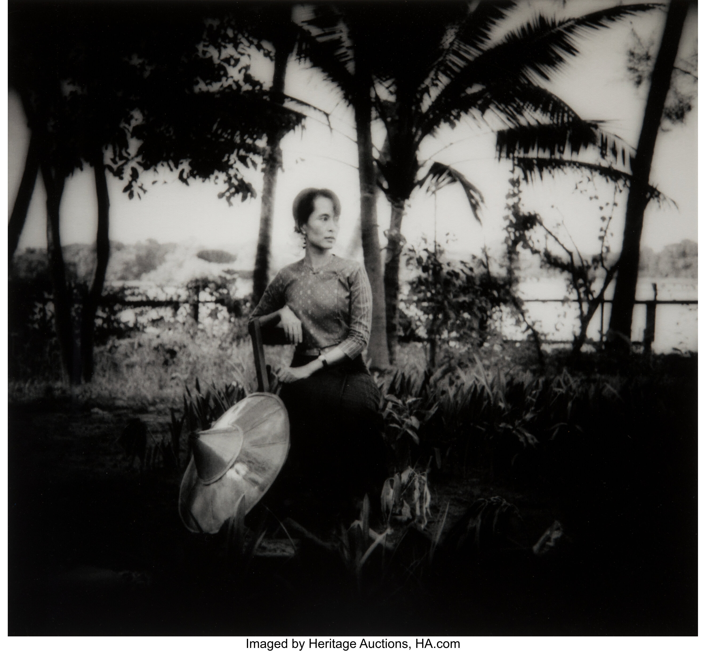 James Whitlow Delano (American, b. 1960). Aung San Suu Kyi in the | Lot ...