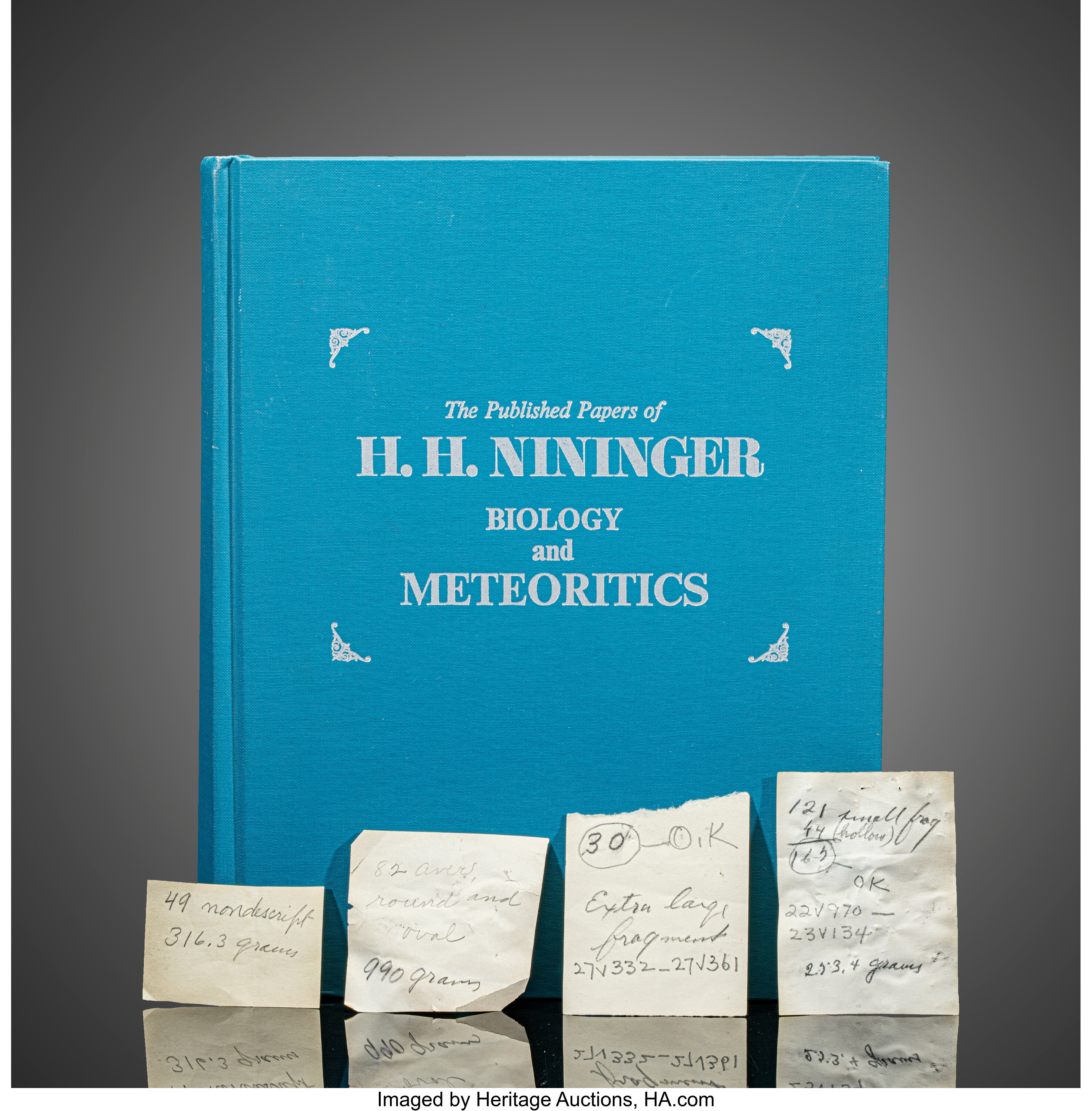 Harvey H. Nininger. Biology and Meteorites. First Edition. ... | Lot ...