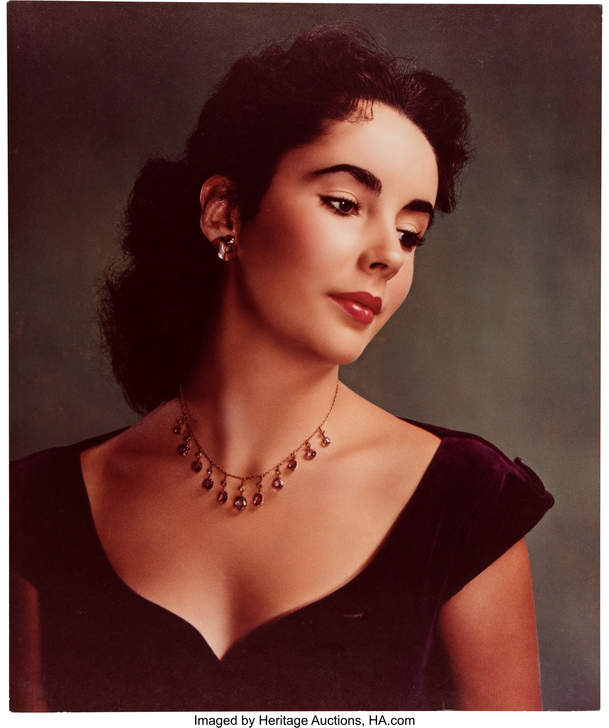 Elizabeth Taylor, 1948, Oversize Color Print by Clarence Sinclair | Lot ...