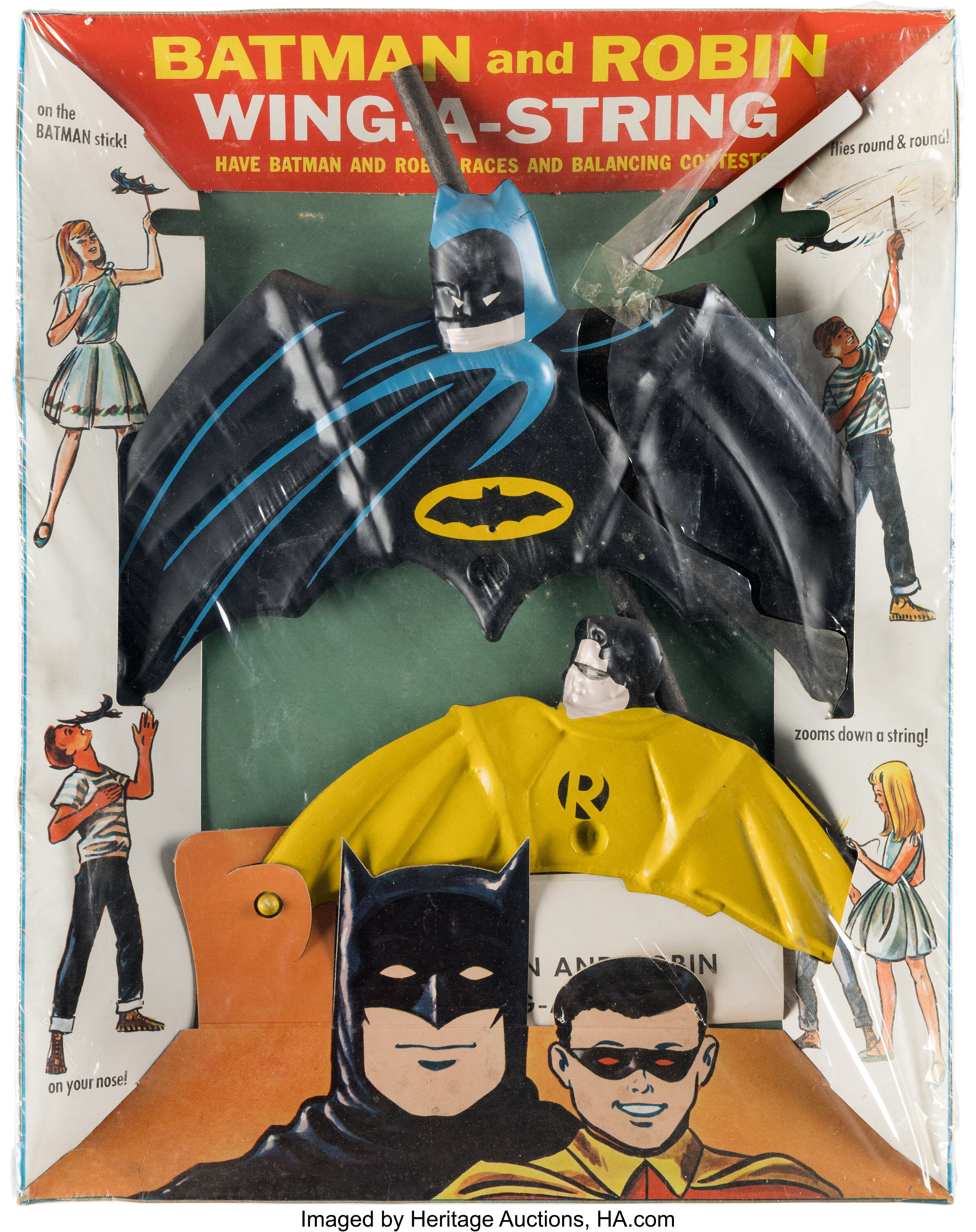 Batman and Robin Wing-A-String (Dean Industries, 1966).... Movie/TV ...