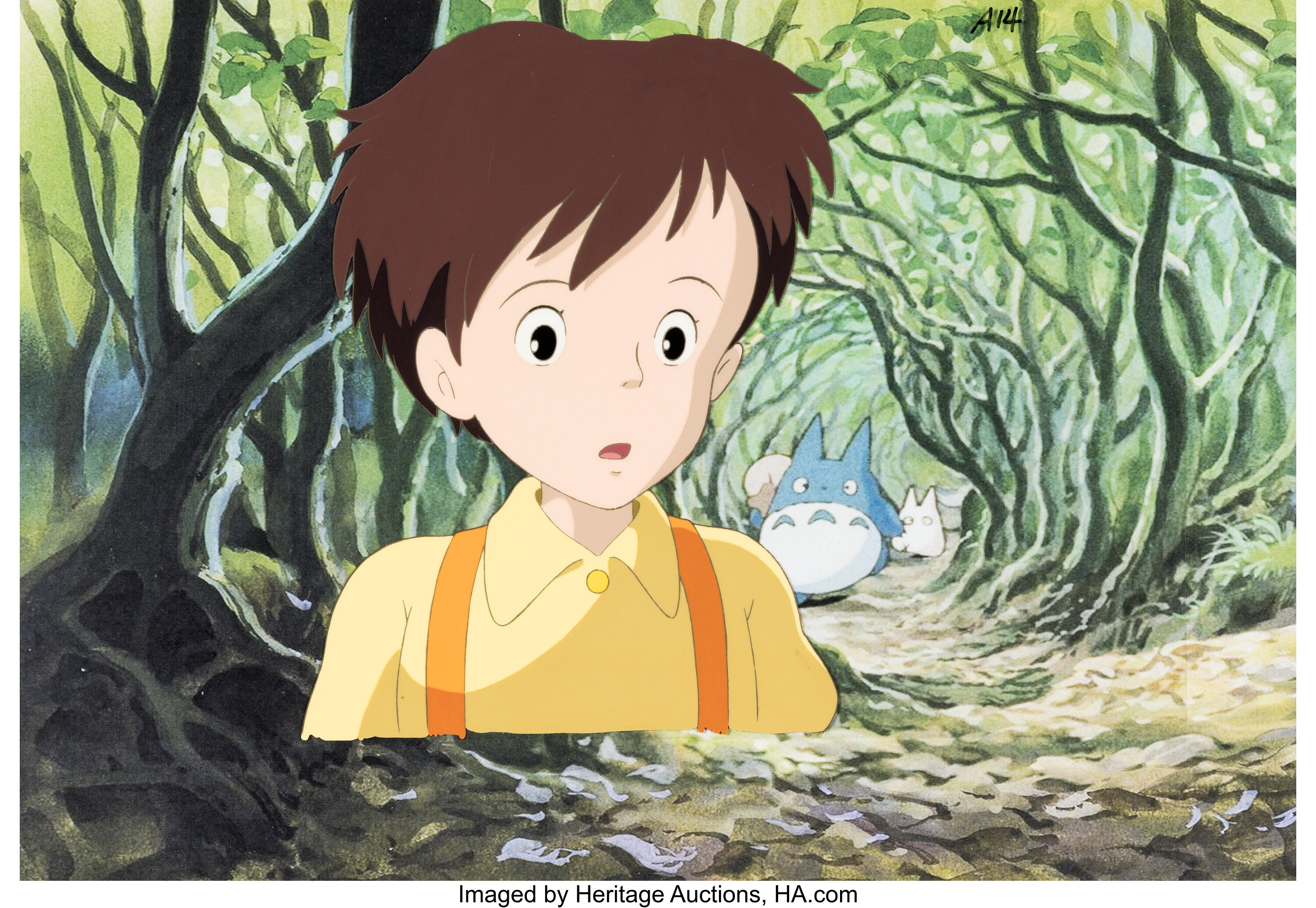 My Neighbor Totoro Satsuki Production Cel (Studio Ghibli, 1988 ...