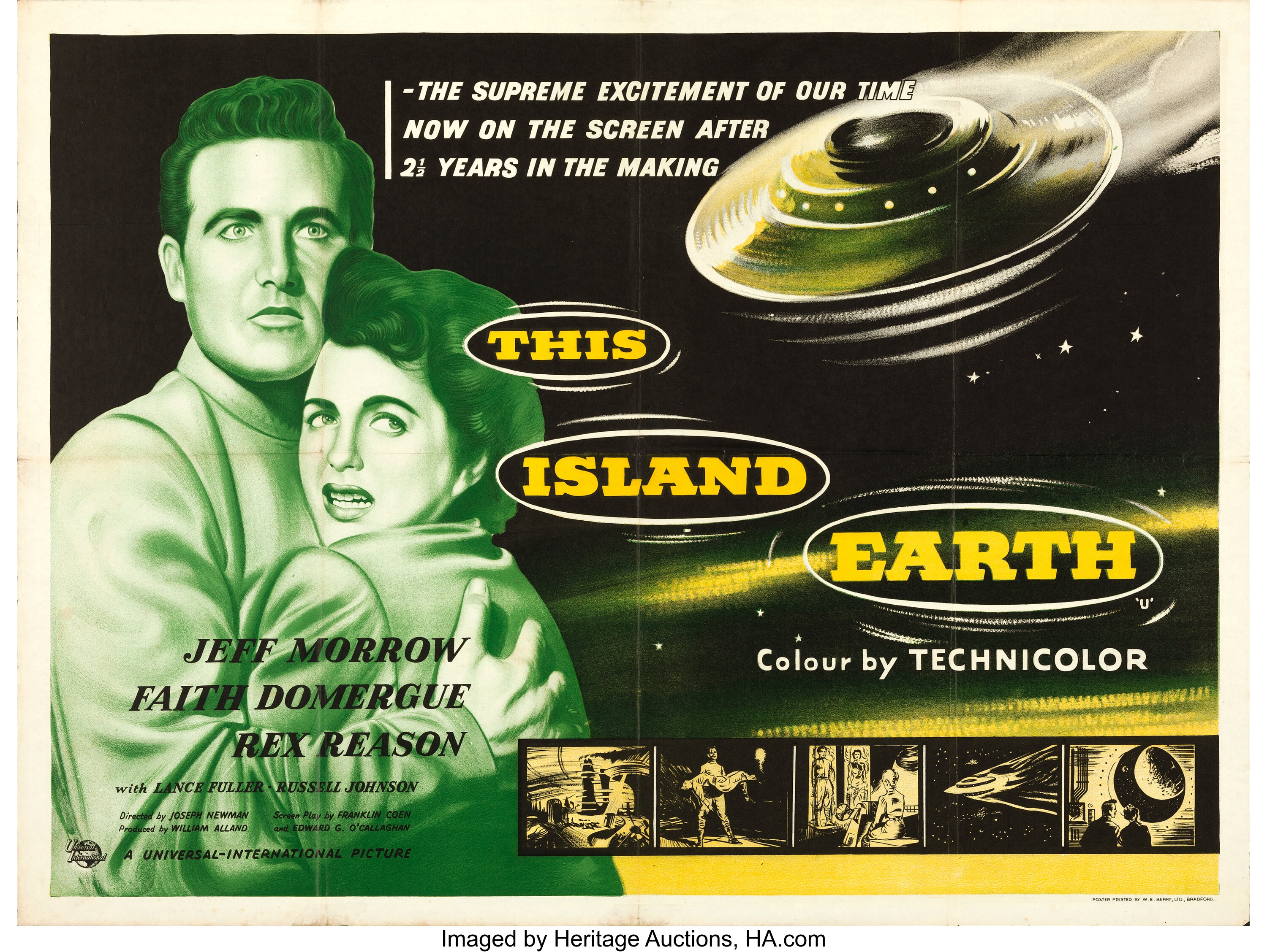This Island Earth (Universal International, 1955). Folded, Very | Lot ...