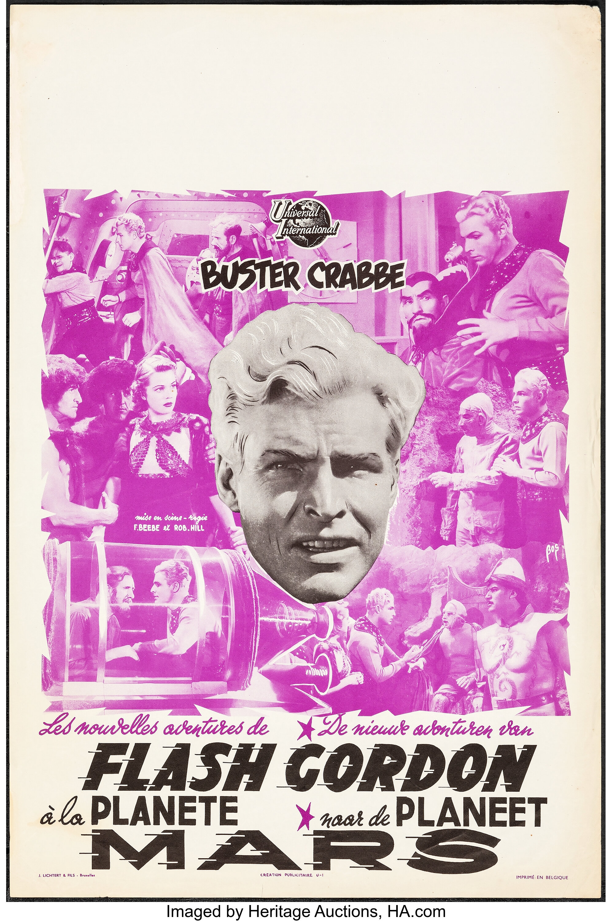 Flash Gordon's Trip to Mars (Universal International, R-1950s). | Lot ...