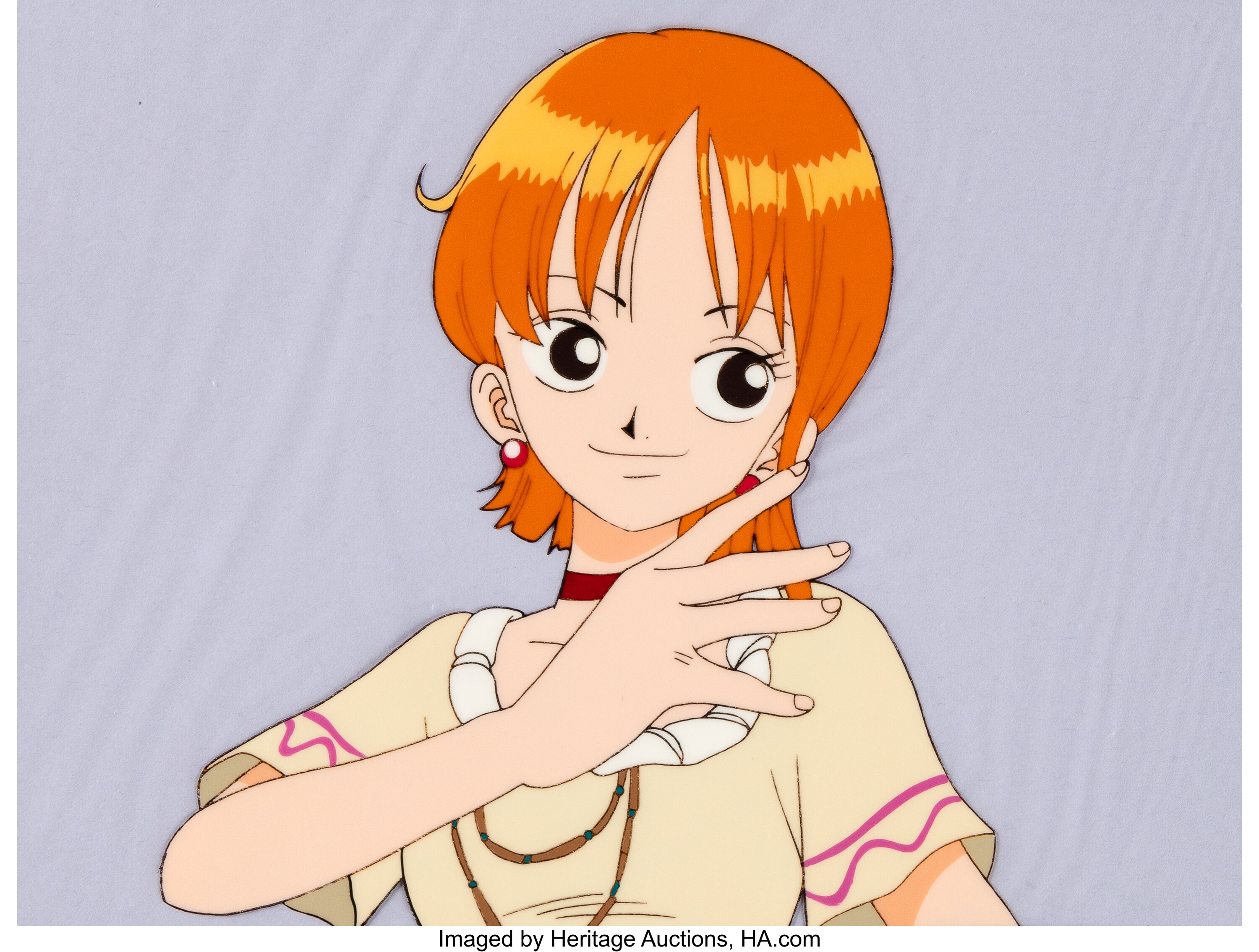 One Piece Nami Reproduction Sericel (Toei Animation, 1999). ... | Lot ...