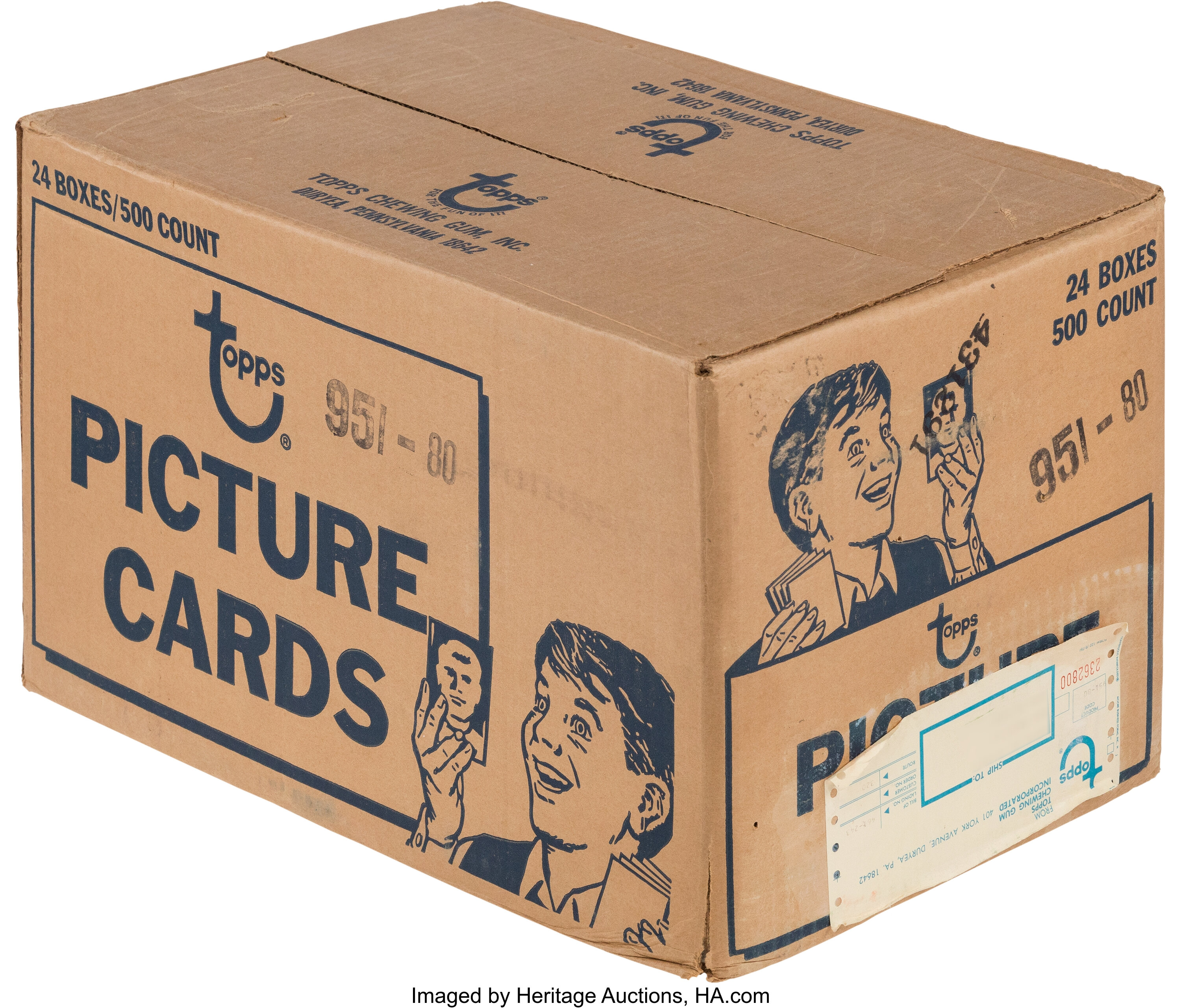 1980 Topps Baseball Unopened Vending Case with Twenty-Four | Lot #80344 ...