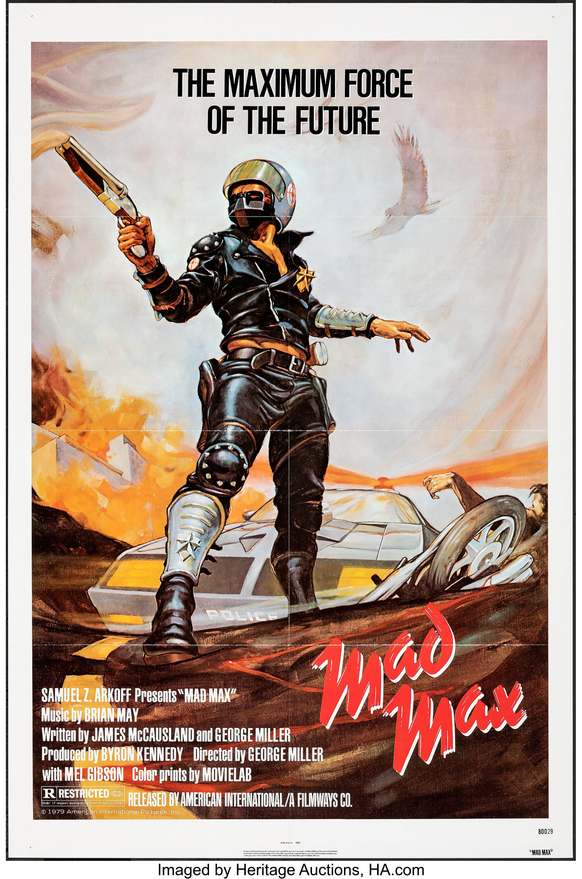 Mad Max (American International, 1980). Folded, Very Fine+. One | Lot ...
