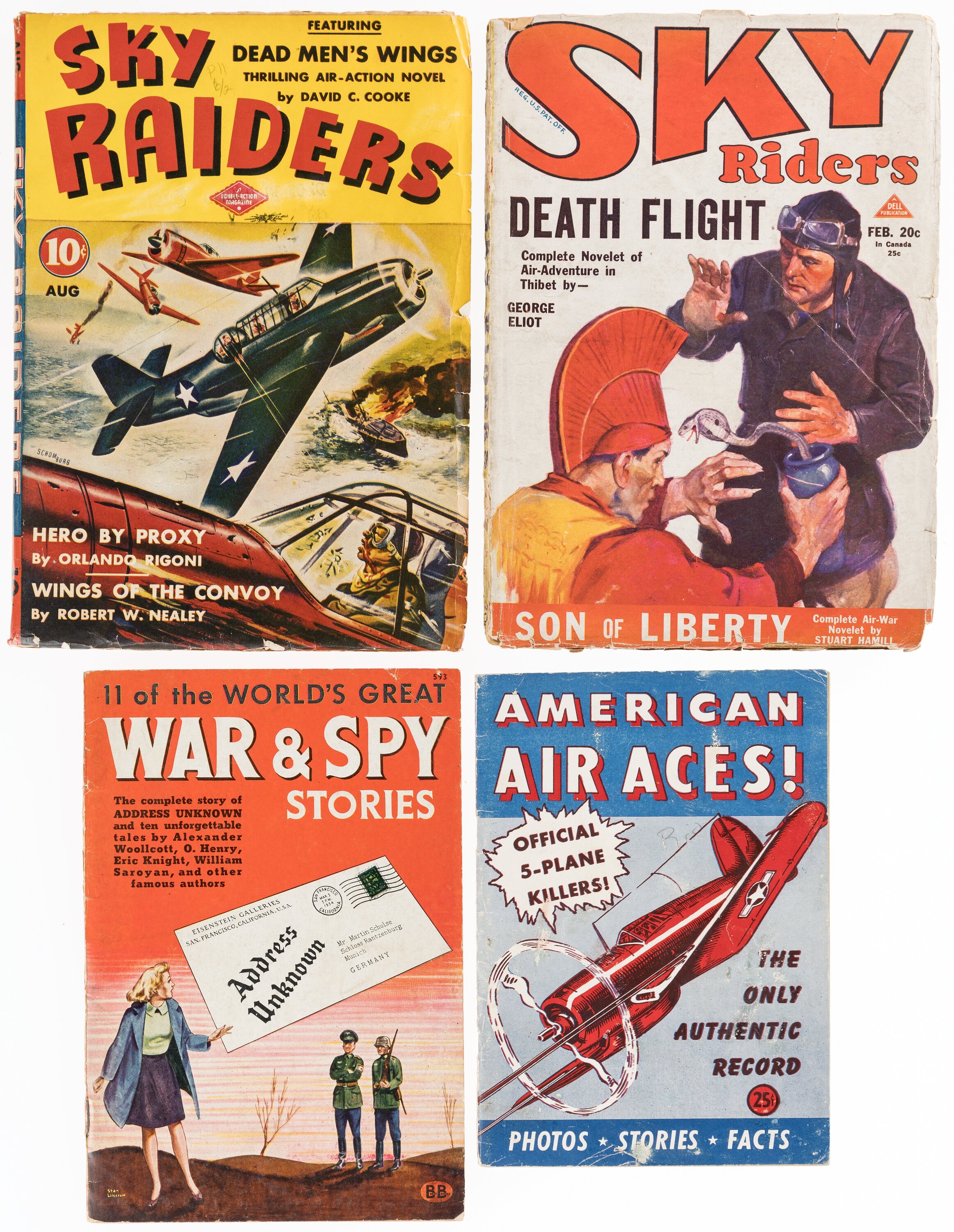 Pulp War Group of 5 (Various Publishers, 1926-44) Condition: | Lot ...