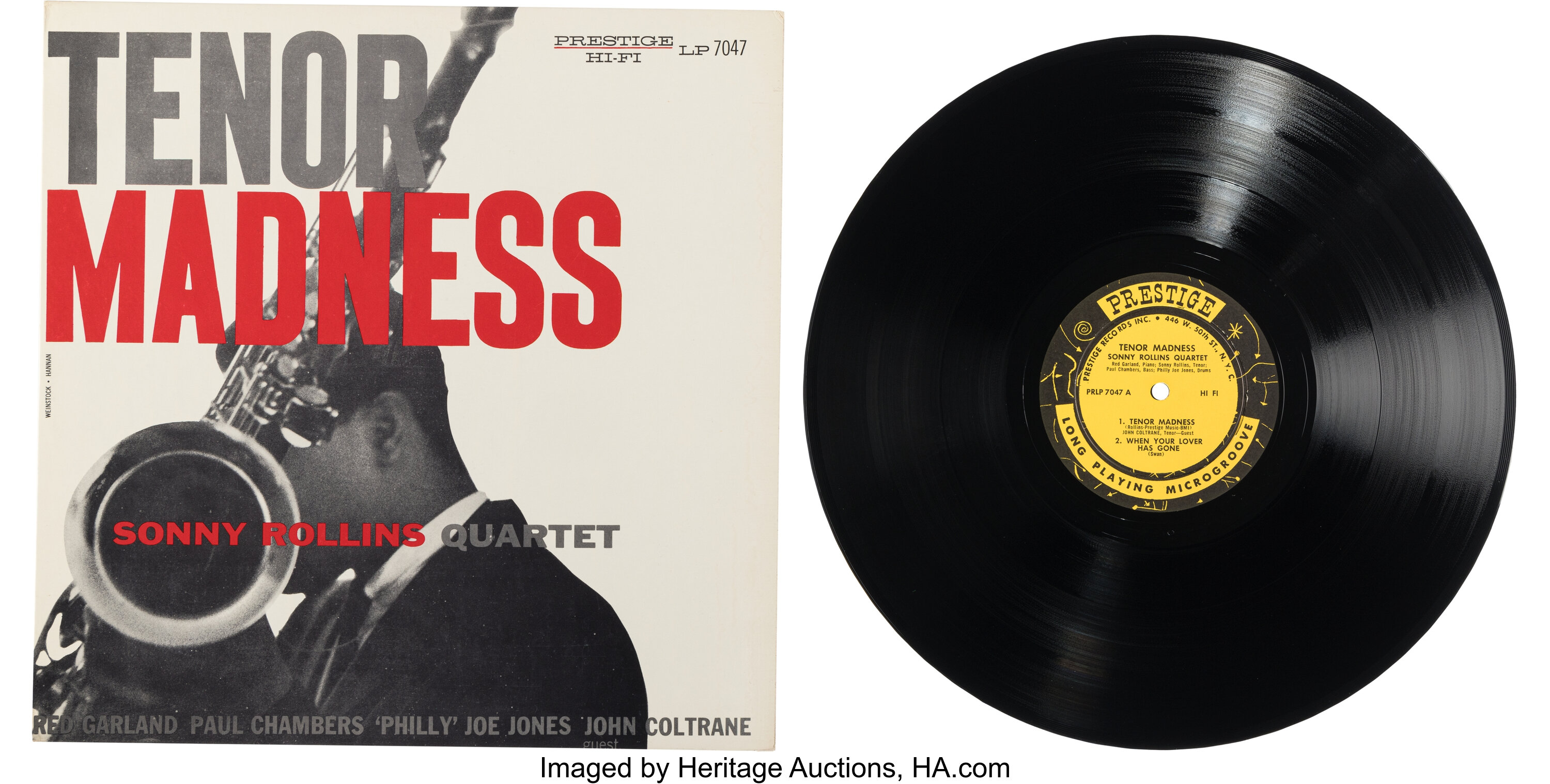 Sonny Rollins Quartet Tenor Madness Mono First Pressing Vinyl | Lot ...