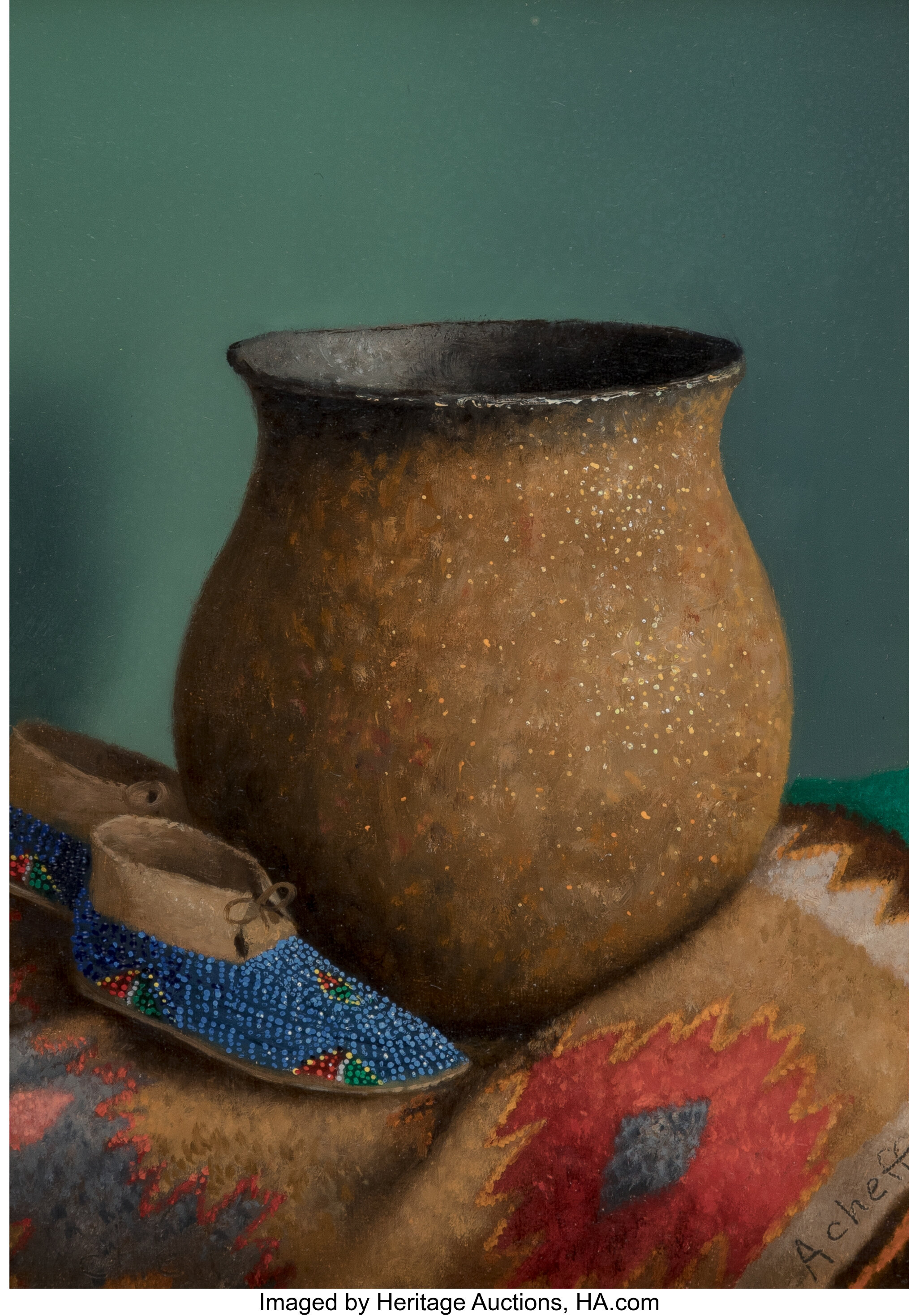 William Acheff (American, b. 1947). Mica Pot, 2011 . Oil on canvas ...