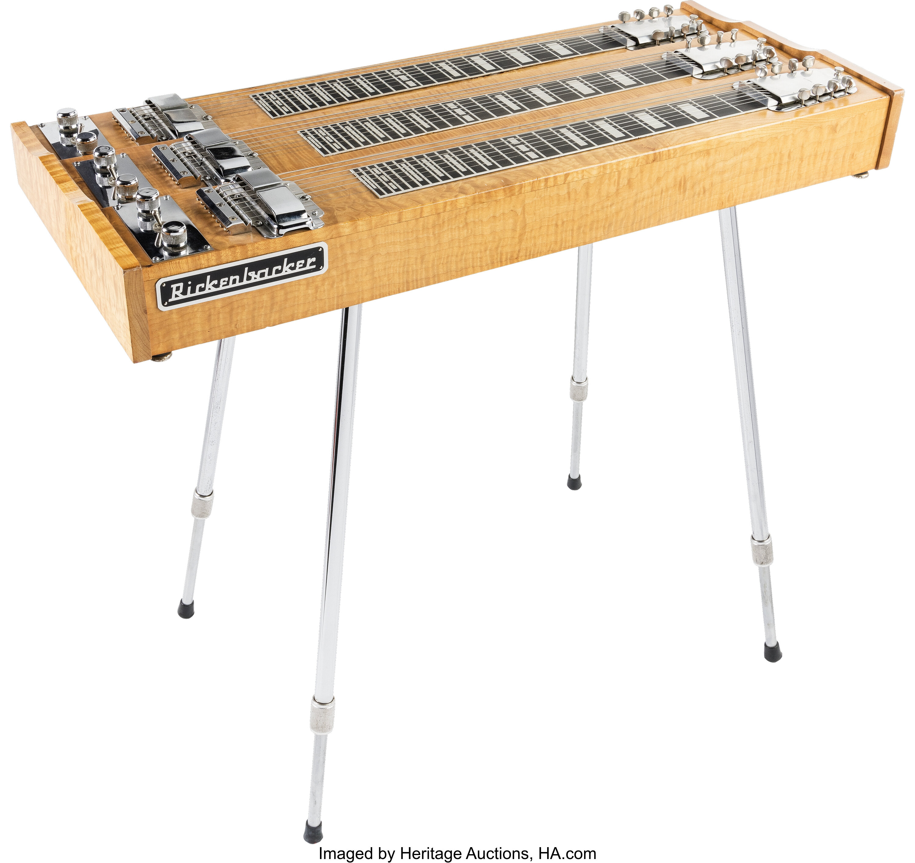 circa 1958 Rickenbacker Console 758 Natural Pedal Steel Guitar, | Lot ...