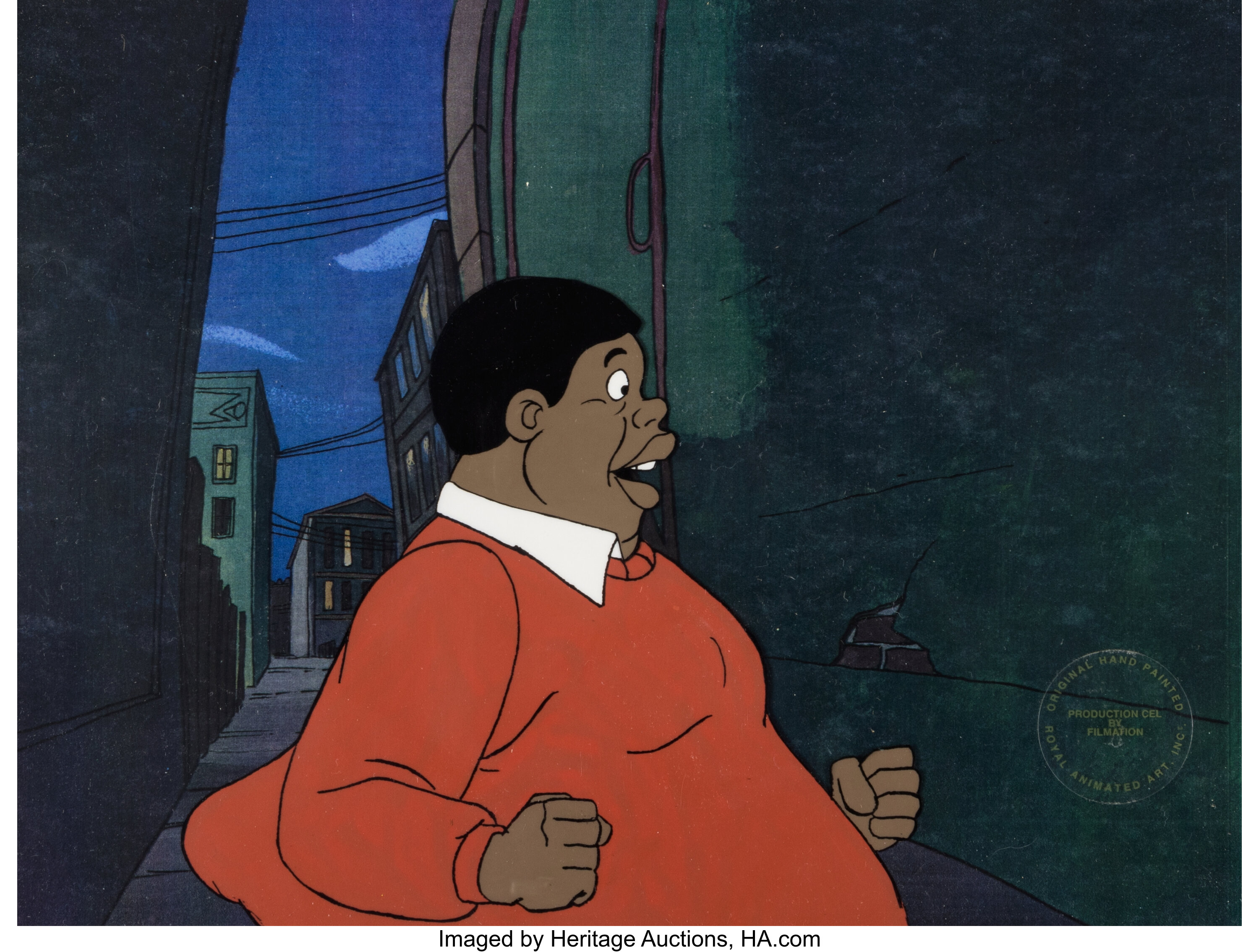 Fat Albert and the Cosby Kids Fat Albert Production Cel (Filmation ...