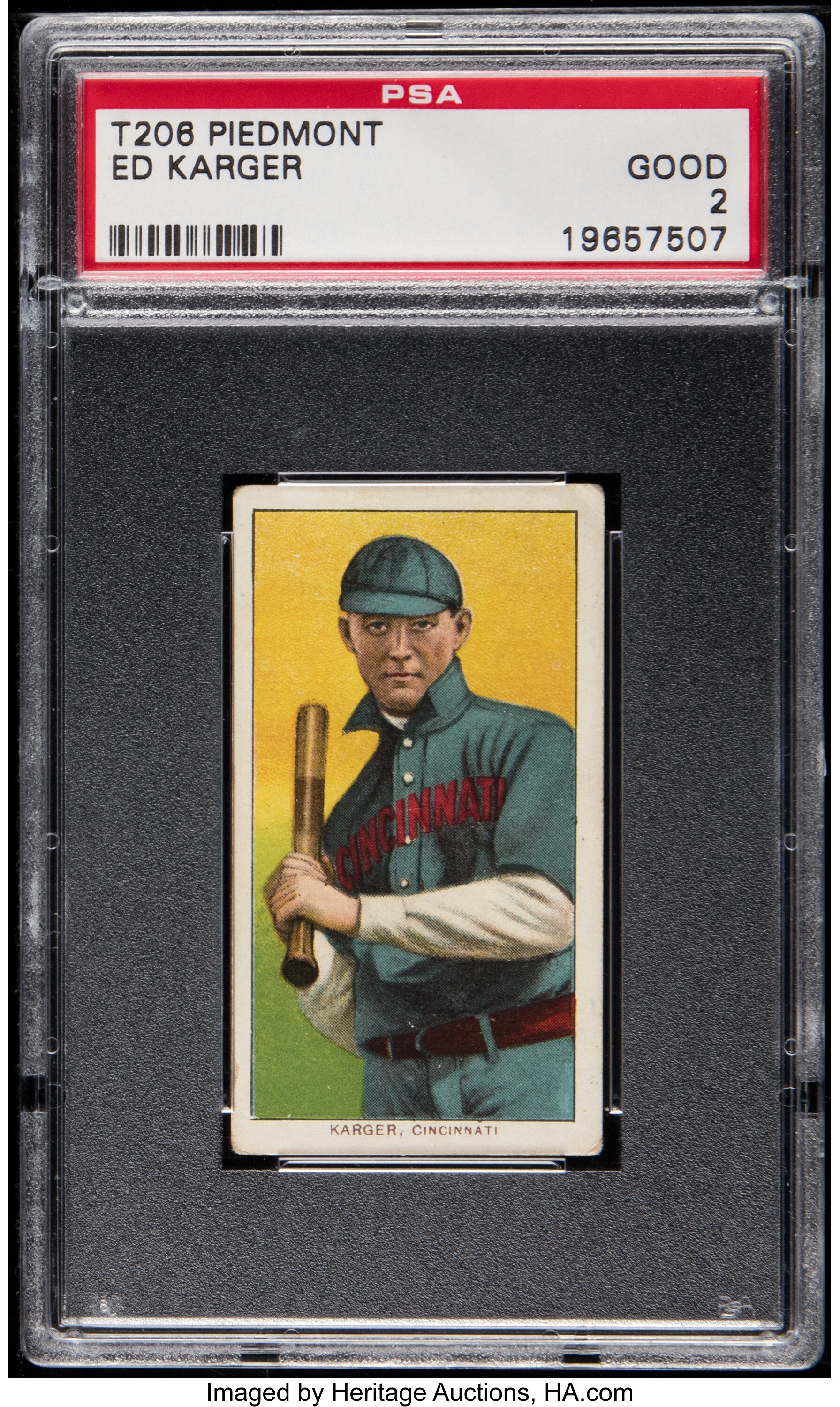1909-11 T206 Piedmont 350 Ed Karger PSA Good 2. ... Baseball Cards ...