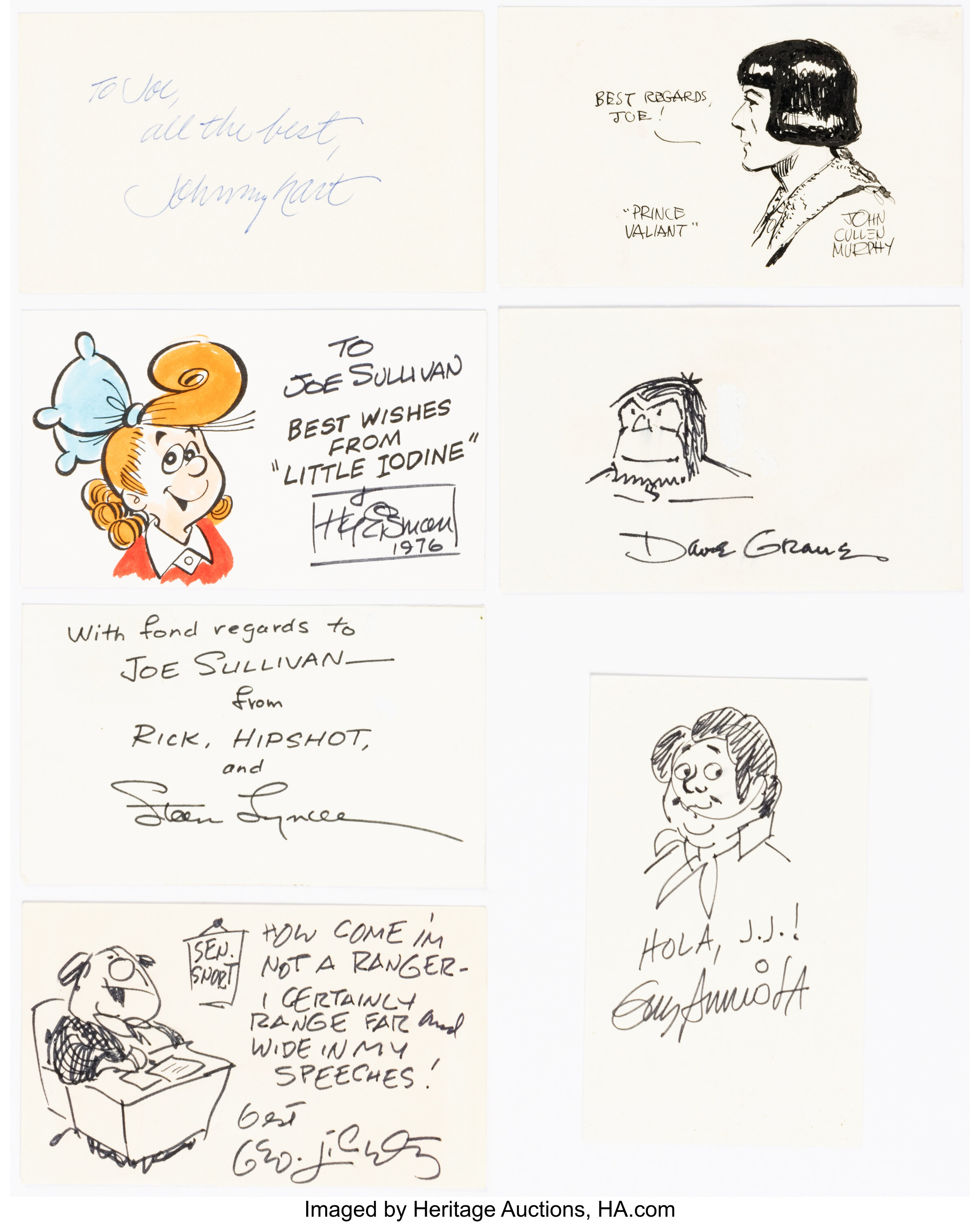 John Cullen Murphy, Stan Lynde, and Others - Autograph Cards and | Lot ...