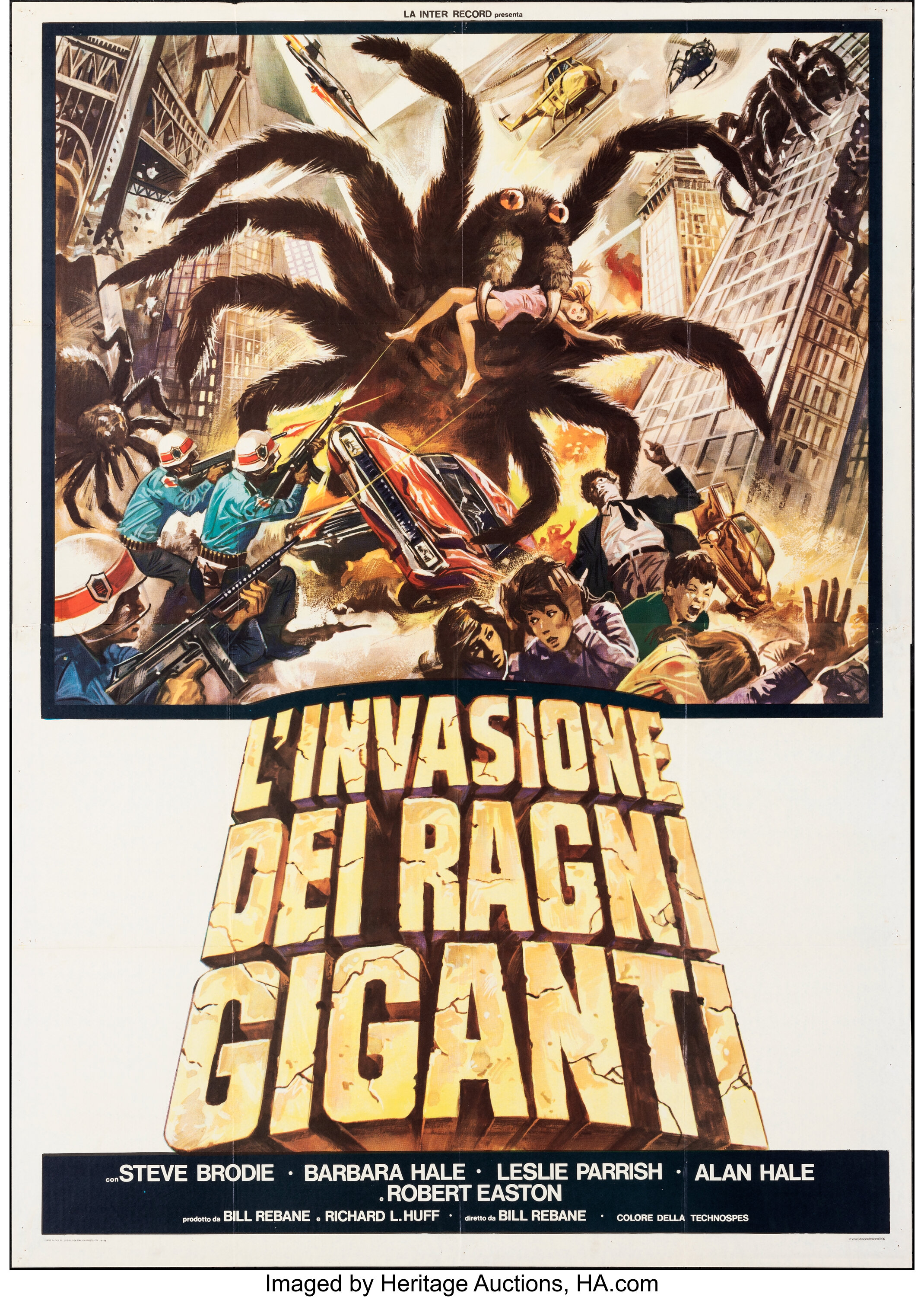 The Giant Spider Invasion (La Inter Record, 1976). Folded, Very | Lot ...
