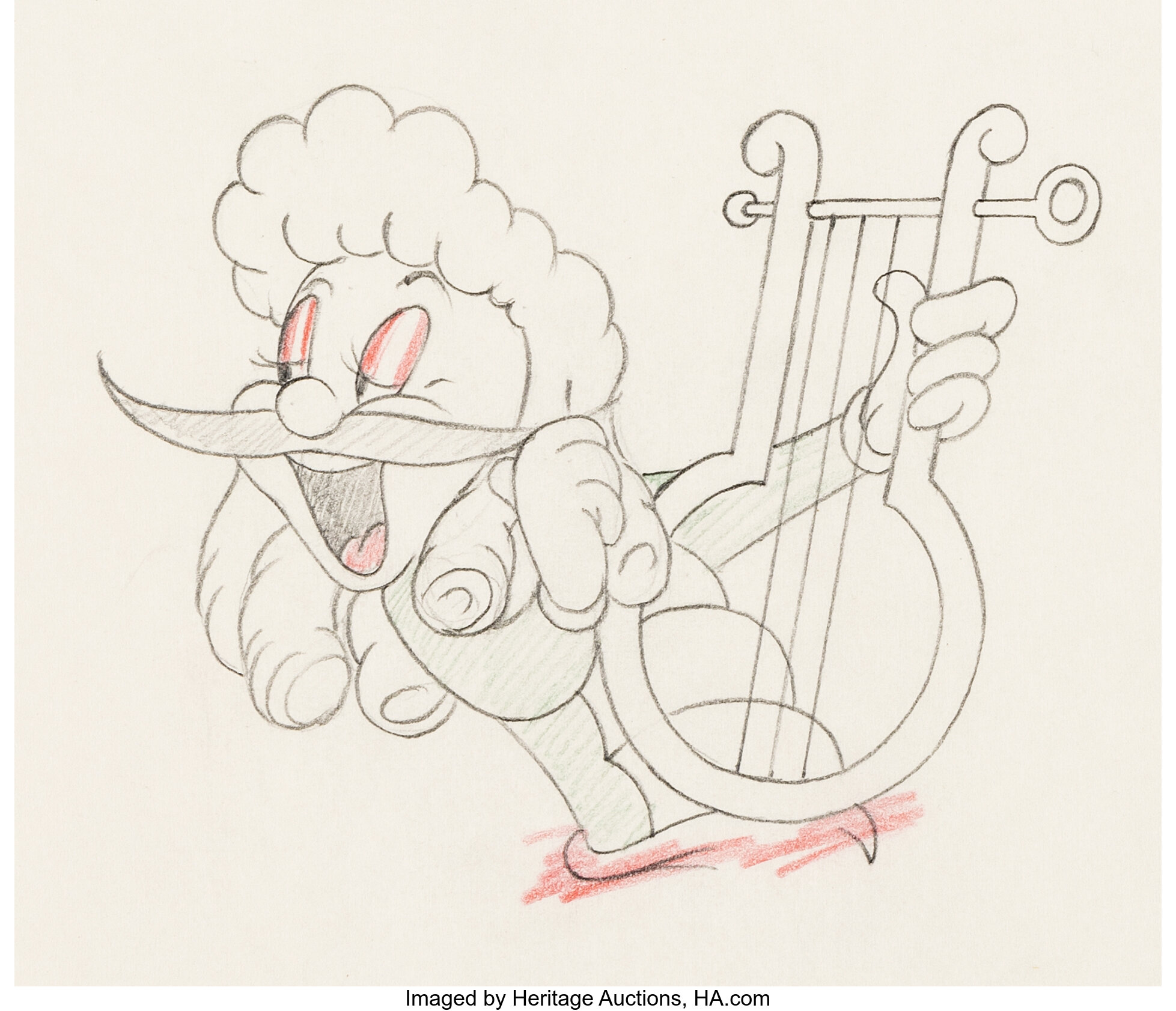 Greetings Bait Production Drawing (Warner Brothers, 1943).... | Lot ...