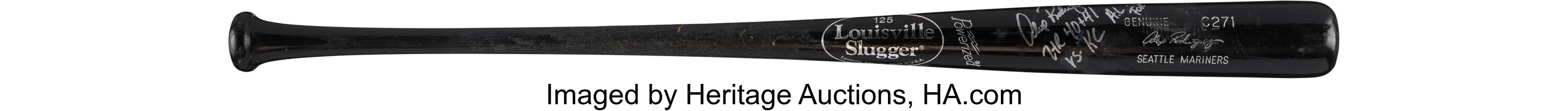 1999 Alex Rodriguez Game Used, Signed & Inscribed Bat Used to Hit | Lot ...