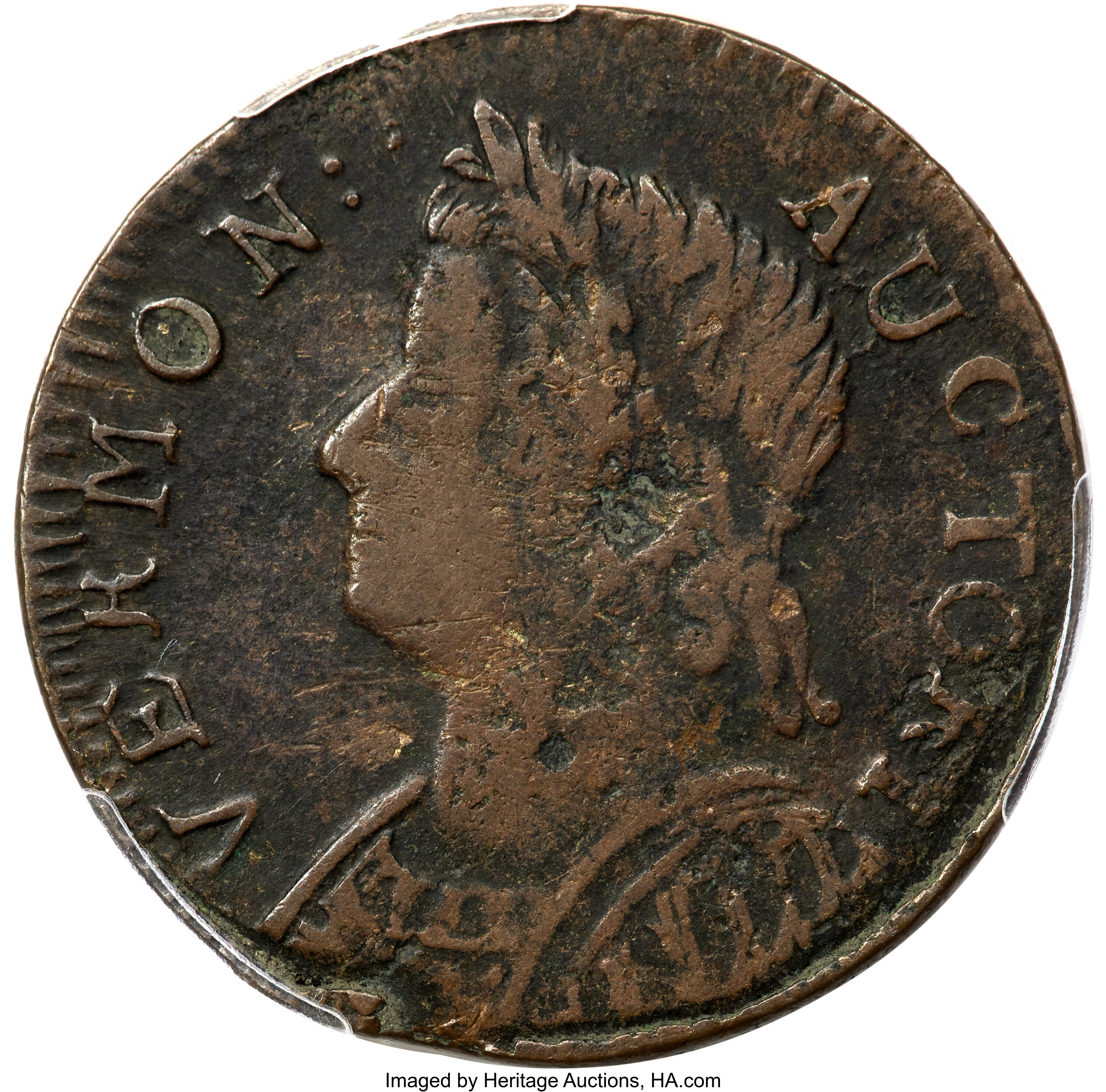 1786 Vermont Copper, Bust Left, RR-11, Bressett 9-H, W-2050, High | Lot ...