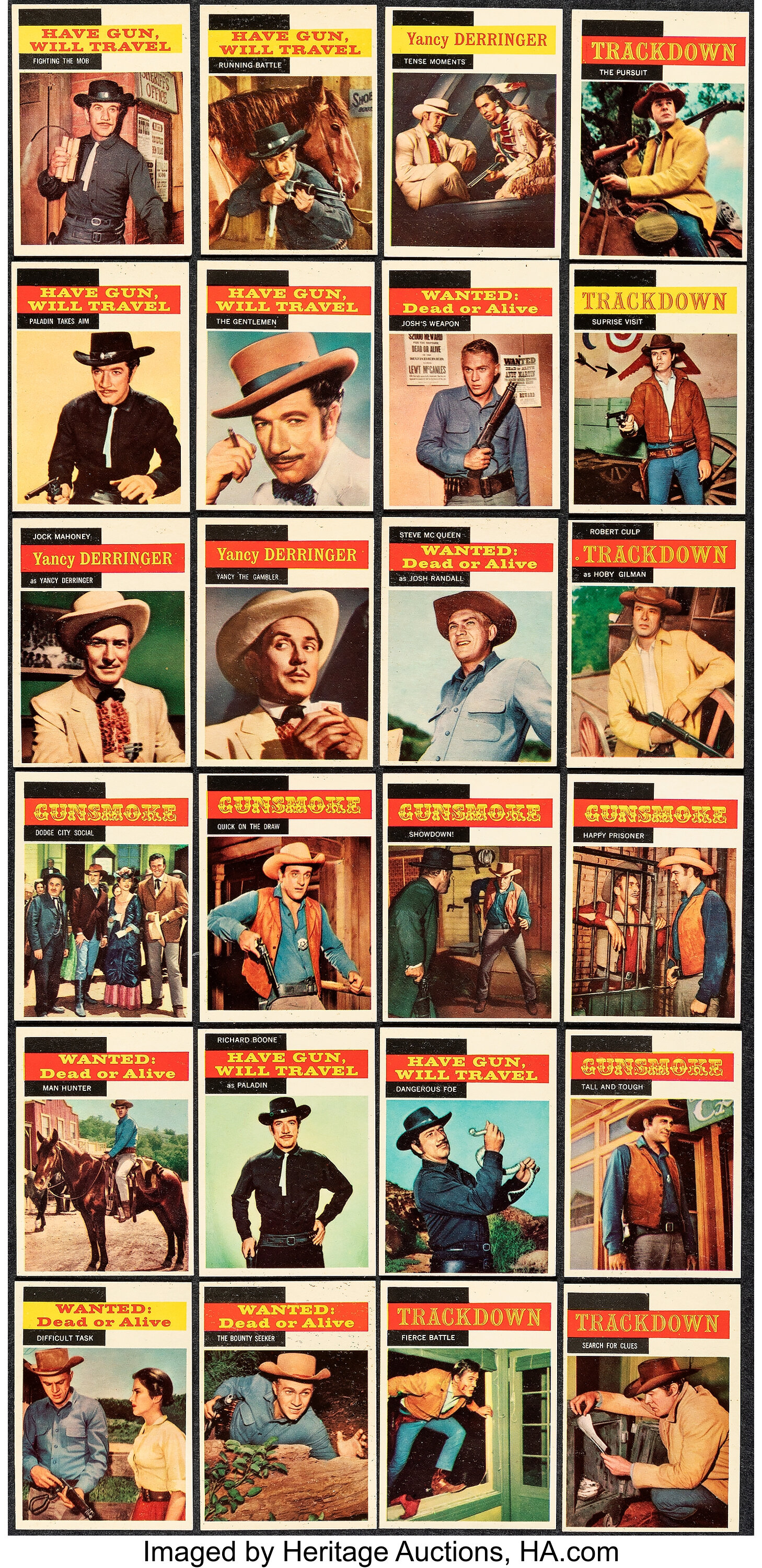 Western Television Lot (T.C.G., 1958). Overall: Very Fine-. Trading ...