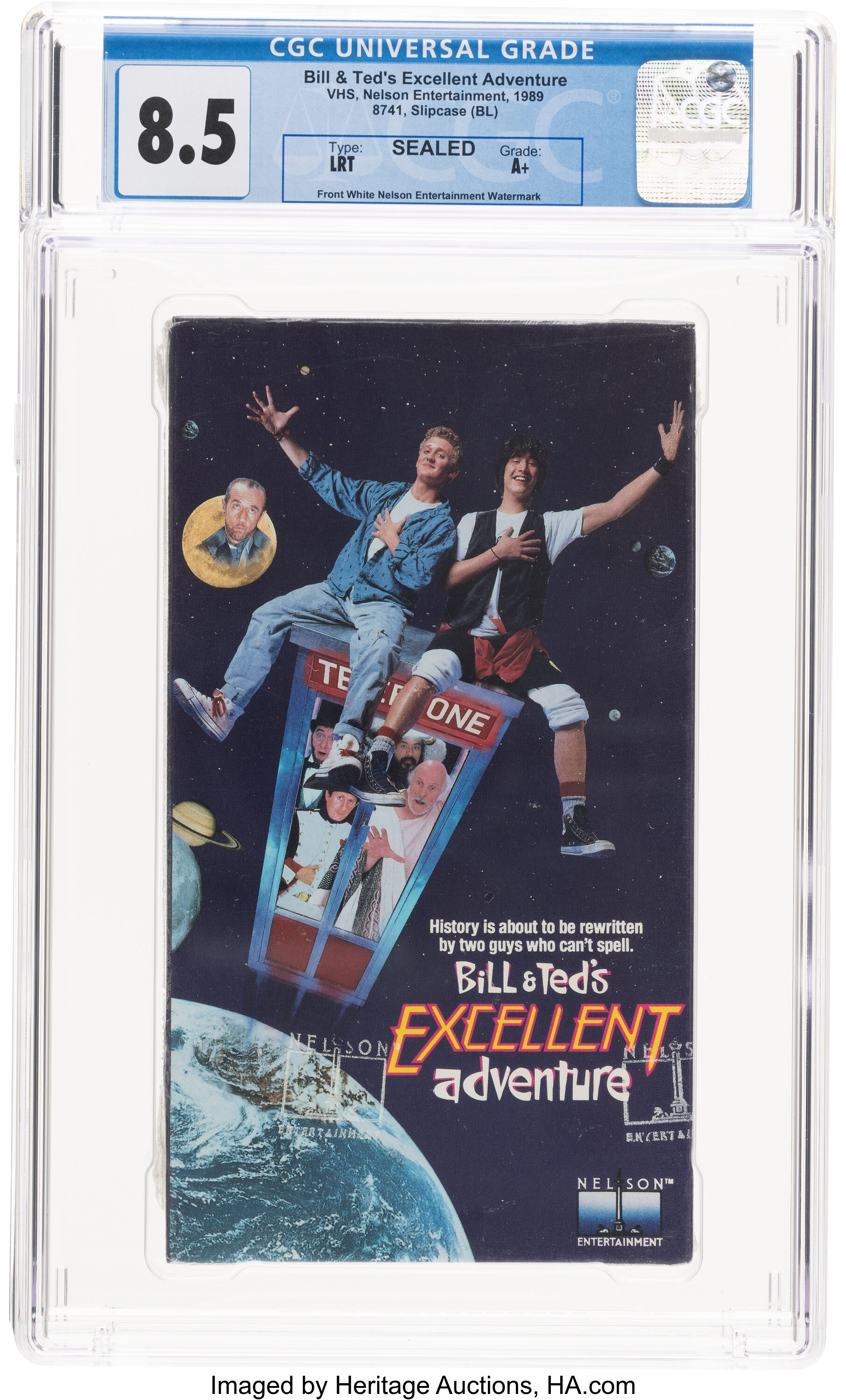 Bill and Ted's Excellent Adventure 1989 - CGC Home Video Box 8.5 | Lot ...