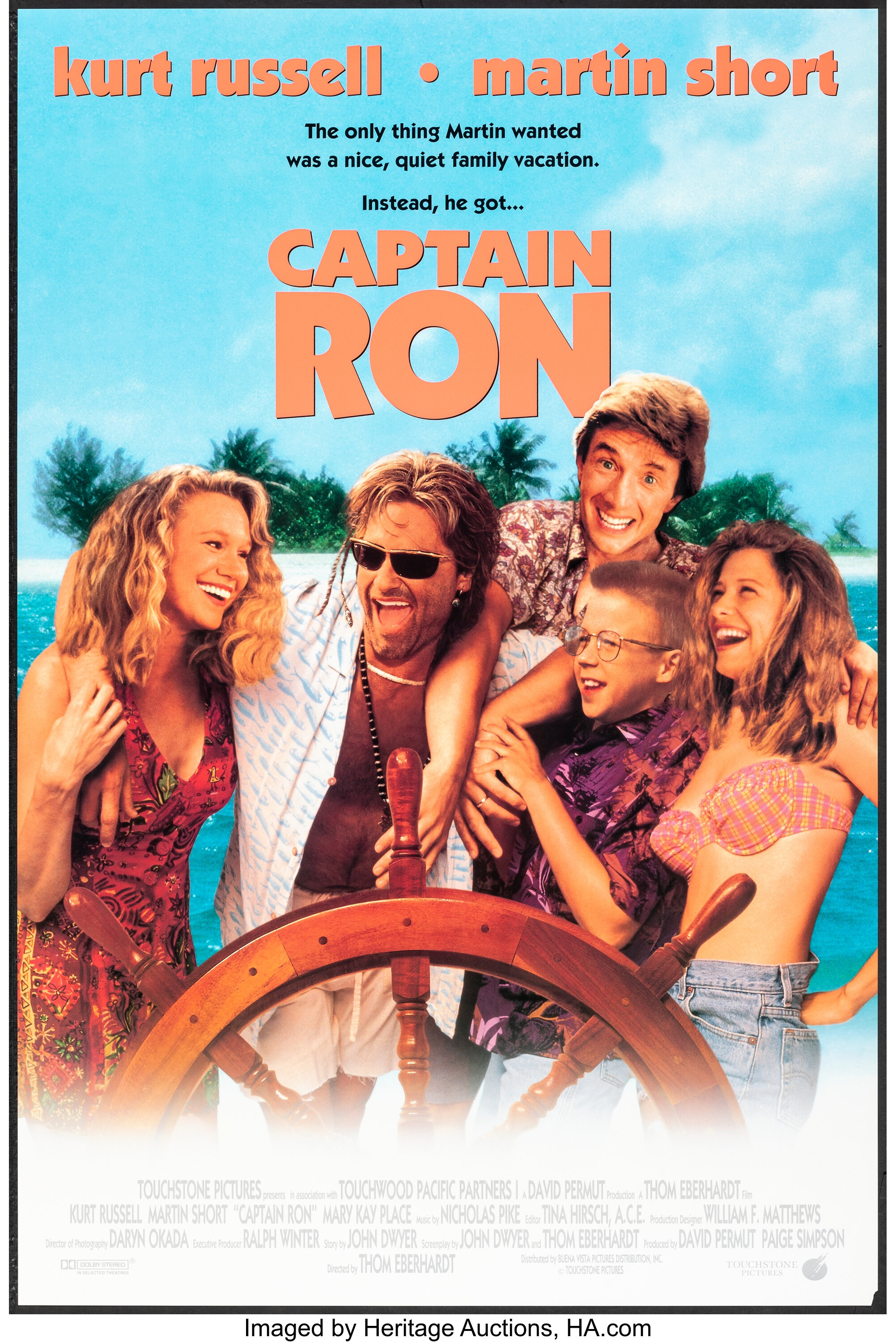 Captain Ron & Other Lot (Buena Vista, 1992). Rolled, Overall: Very ...