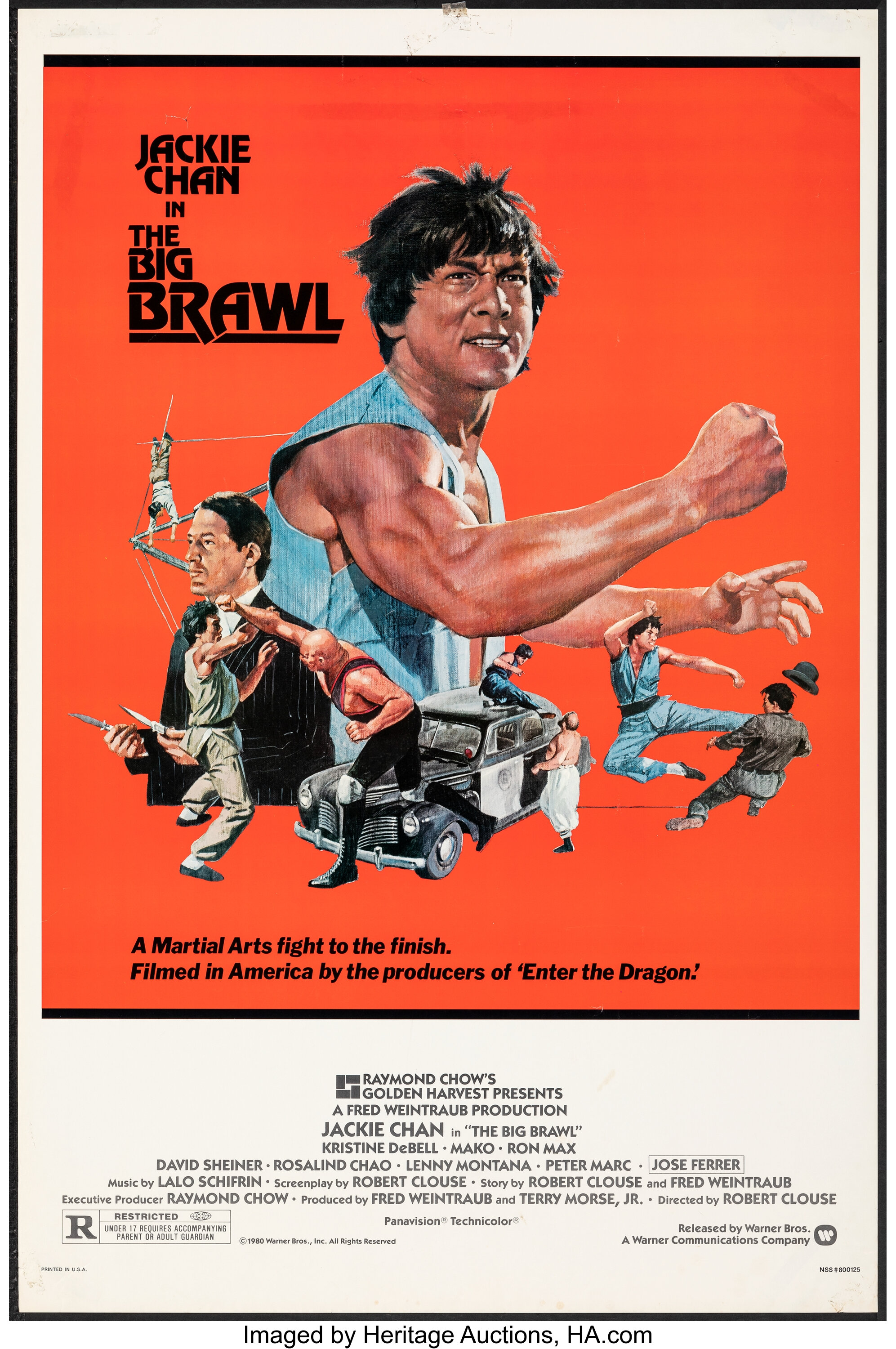 The Big Brawl (Warner Bros., 1980). Rolled, Very Fine-. One Sheet | Lot ...
