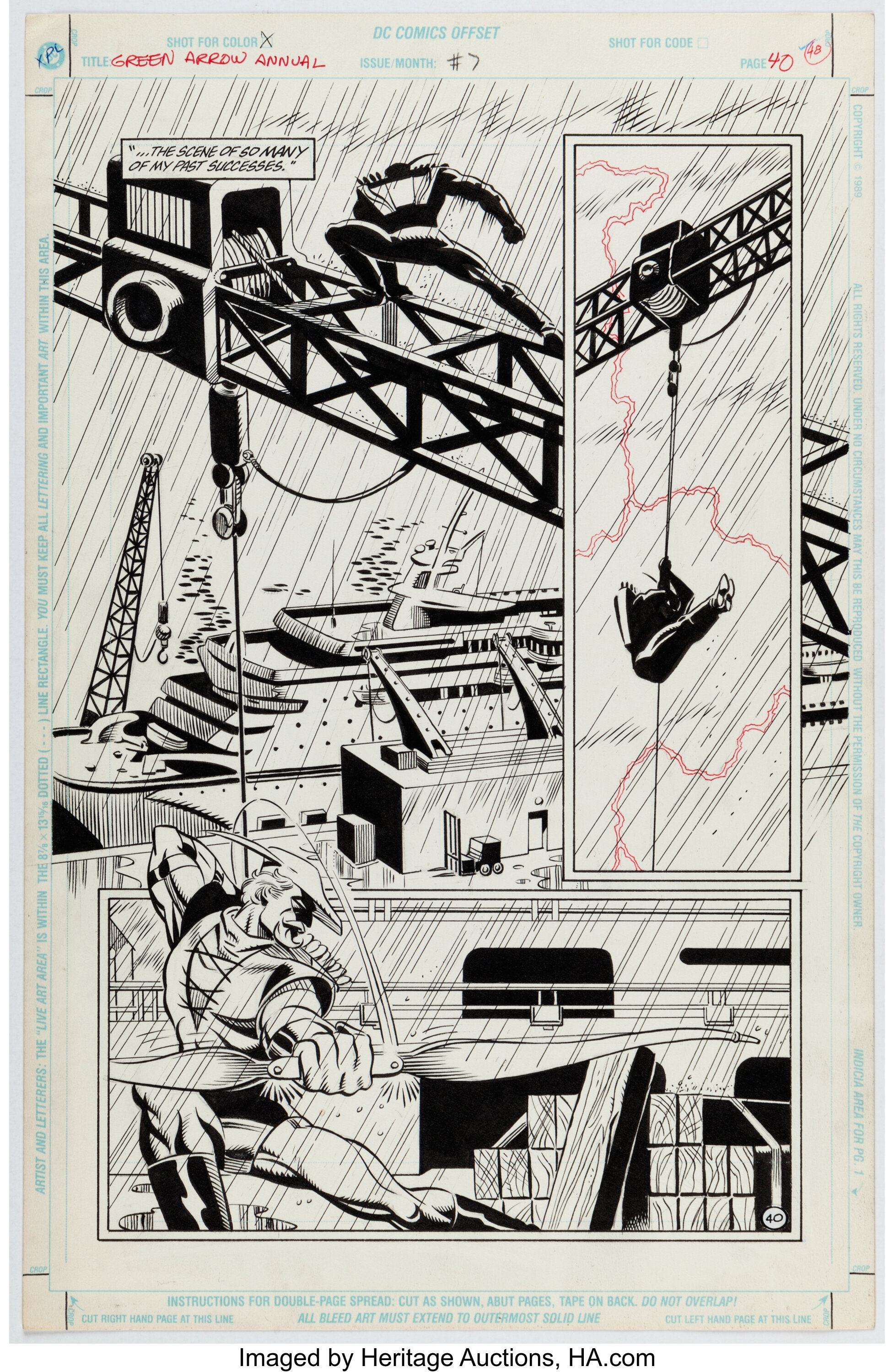 Richard Burchett and Eduardo Barreto Green Arrow Annual #7 Story | Lot ...
