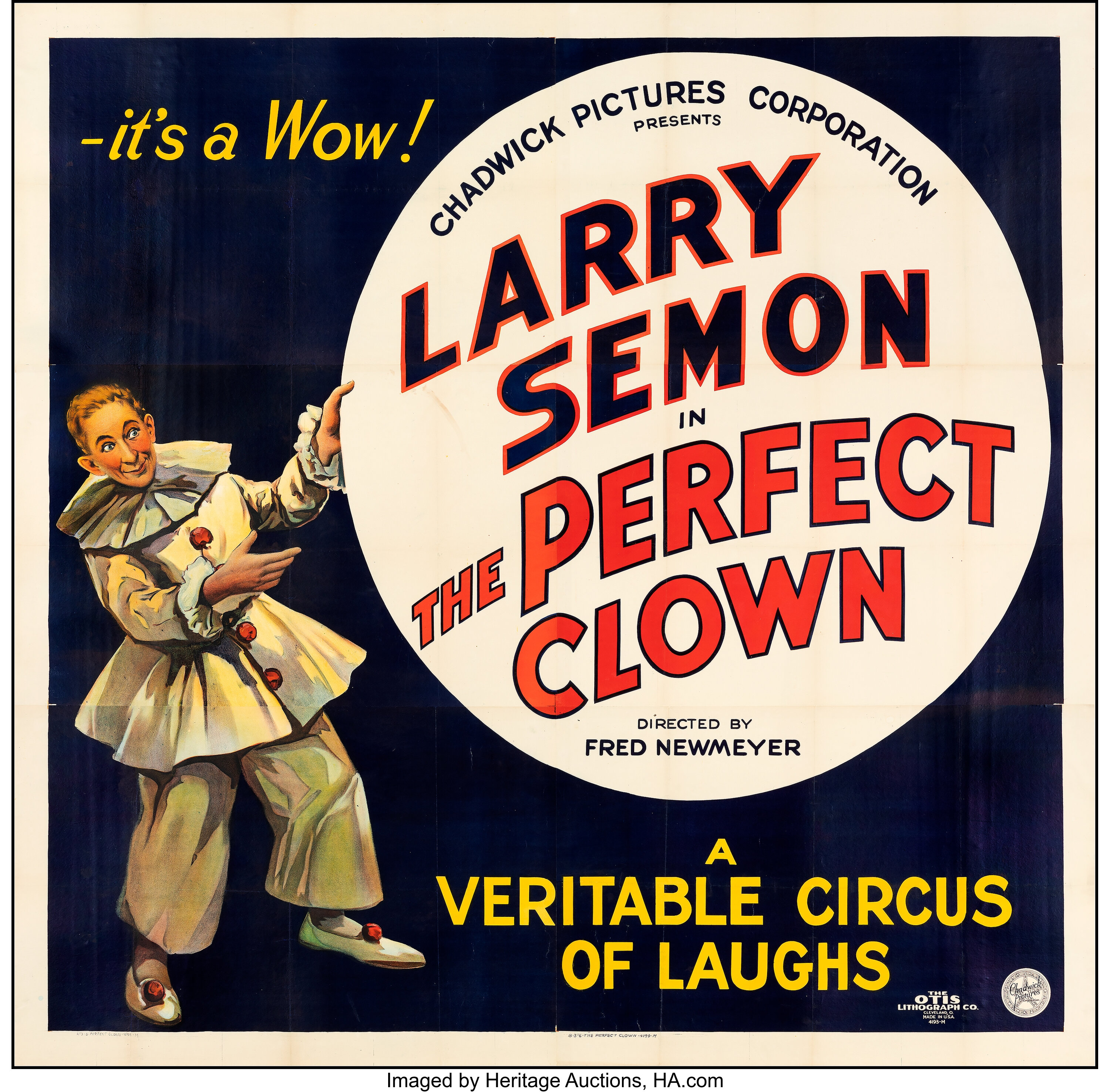 The Perfect Clown (Chadwick Pictures, 1925). Fine/Very Fine on | Lot ...