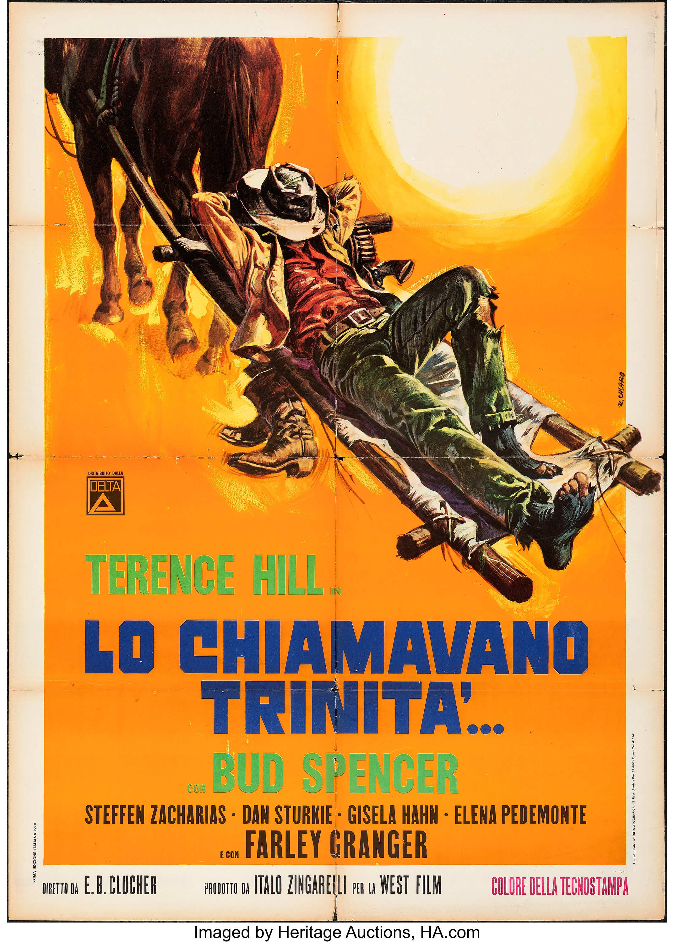 They Call Me Trinity (Delta, 1970). Folded, Fine/Very Fine. Italian ...
