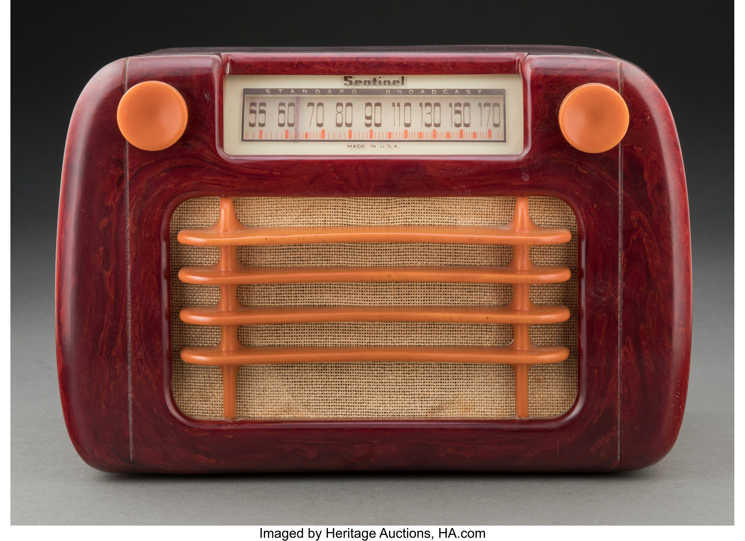 Sentinel Radio Corporation (American, est. 1931). Model 284NR 'Wavy ...
