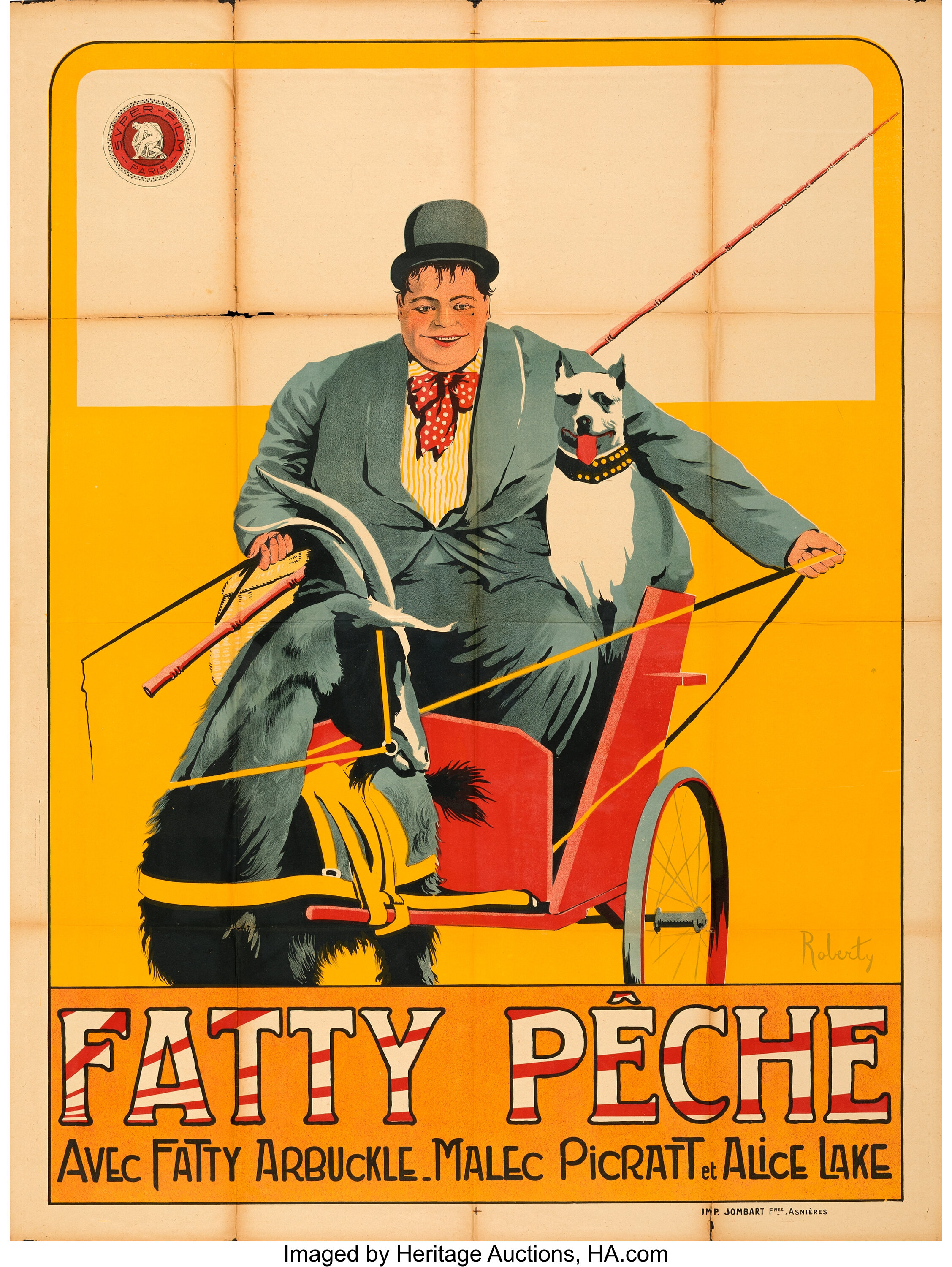 The Cook (Super-Film, 1918). Folded, Fine+. French Grande (47" X | Lot ...