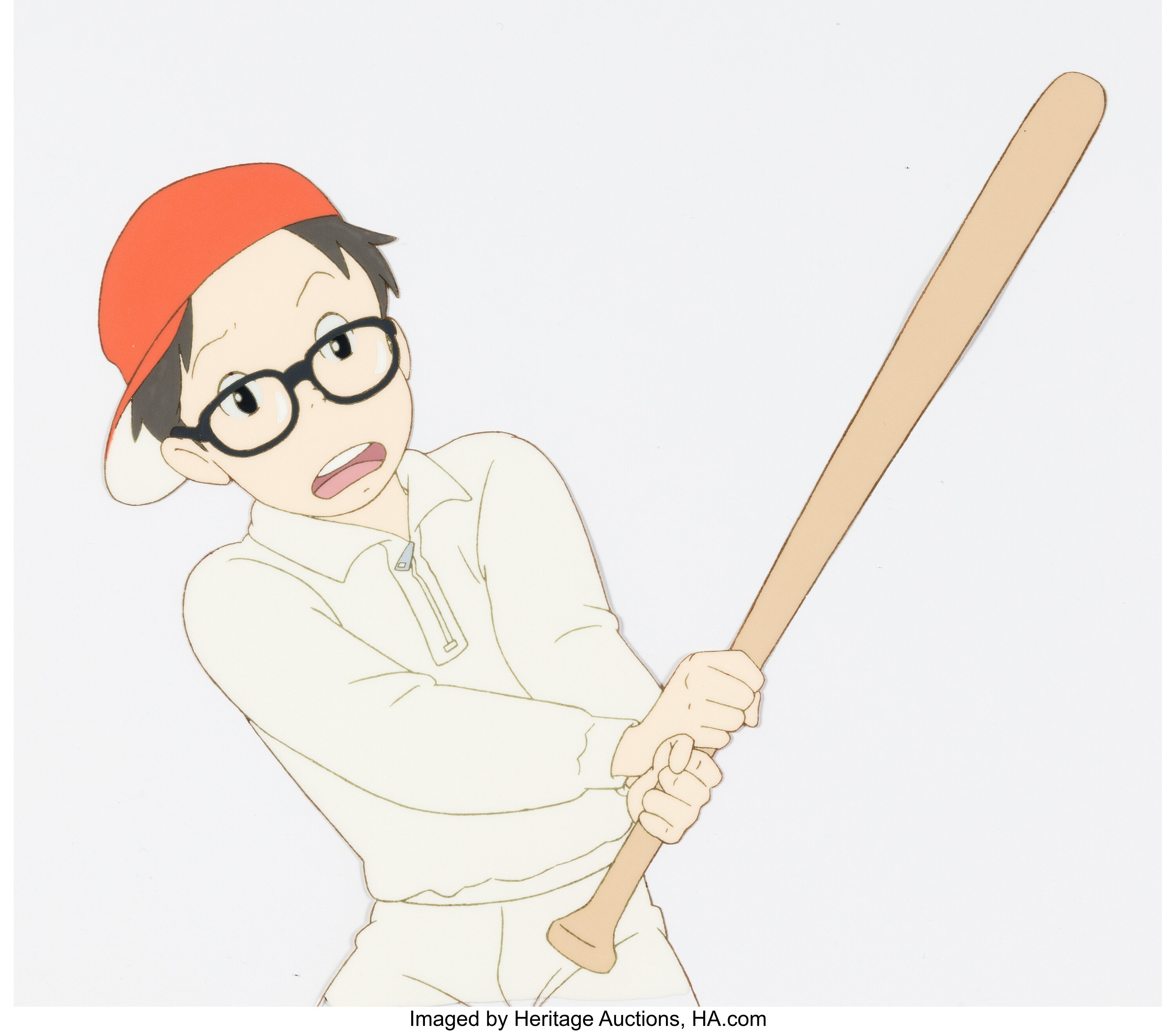 Only Yesterday Baseball Player Production Cel (Studio Ghibli, | Lot ...