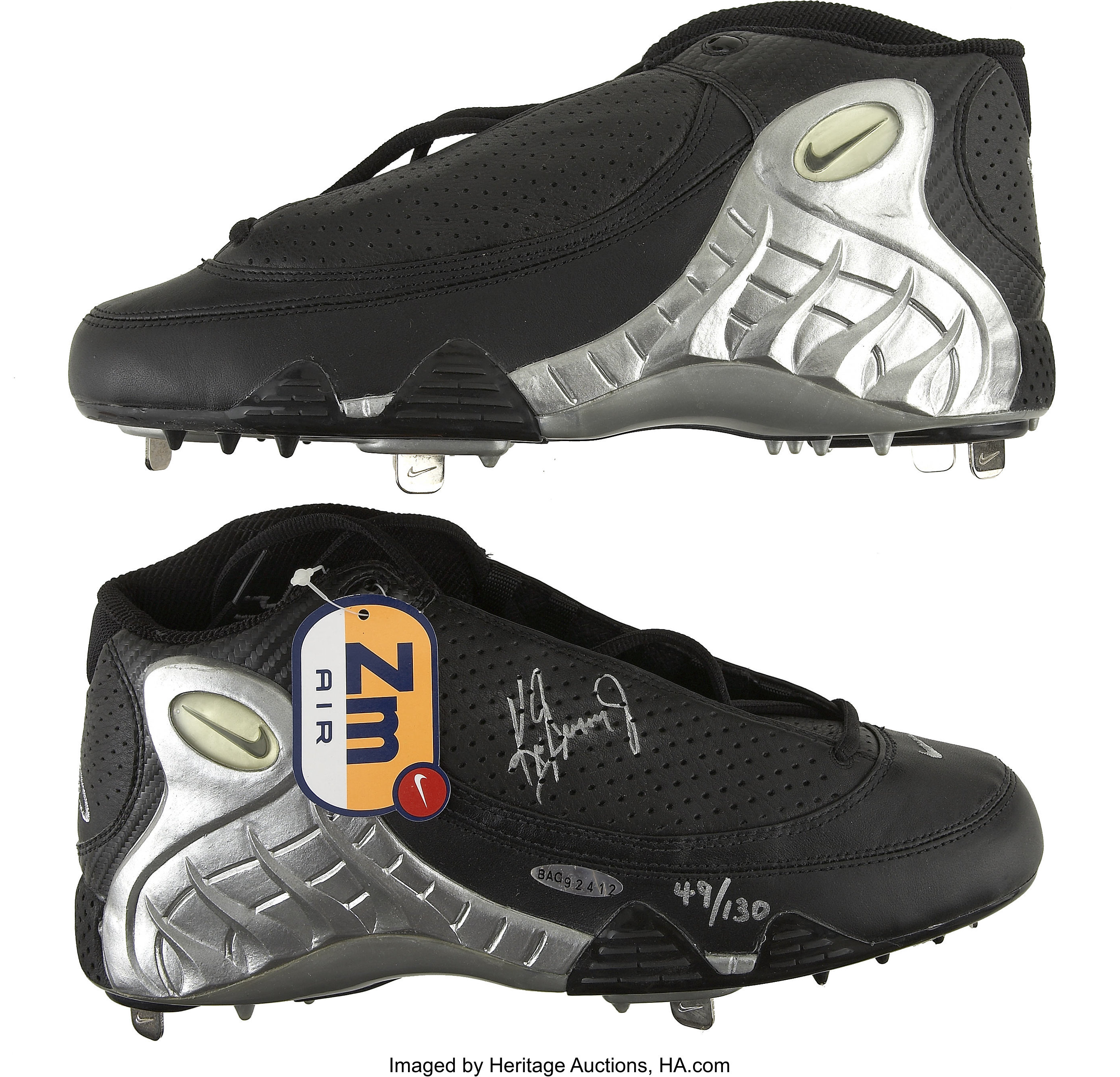 Ken Griffey, Jr. Signed Professional Model Shoes. Beautiful example ...