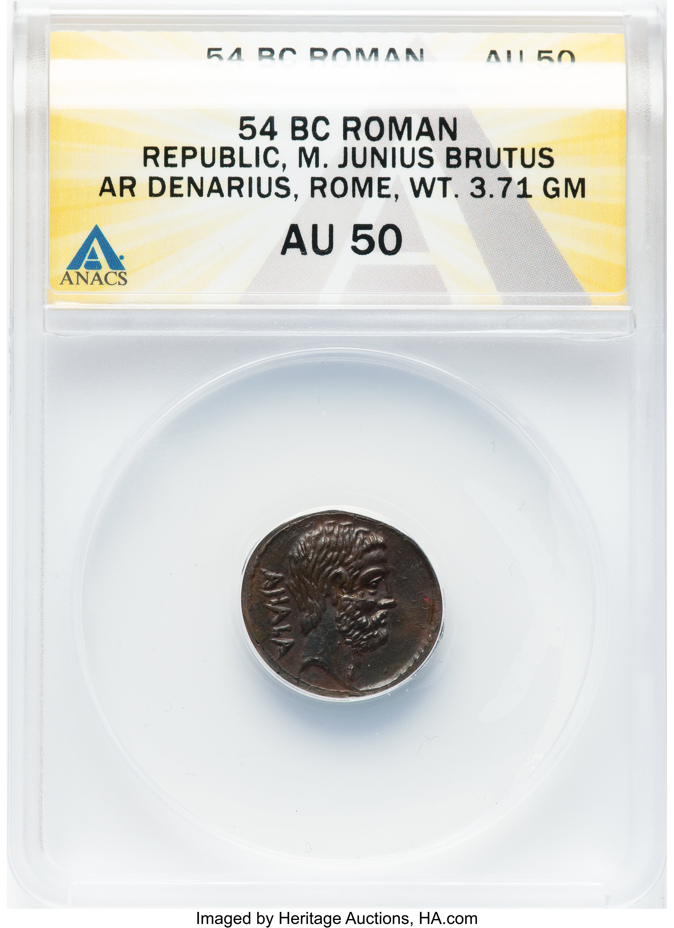 Ancients: Q. Servilius Caepio (M. Junius) Brutus, as Moneyer (54 | Lot ...