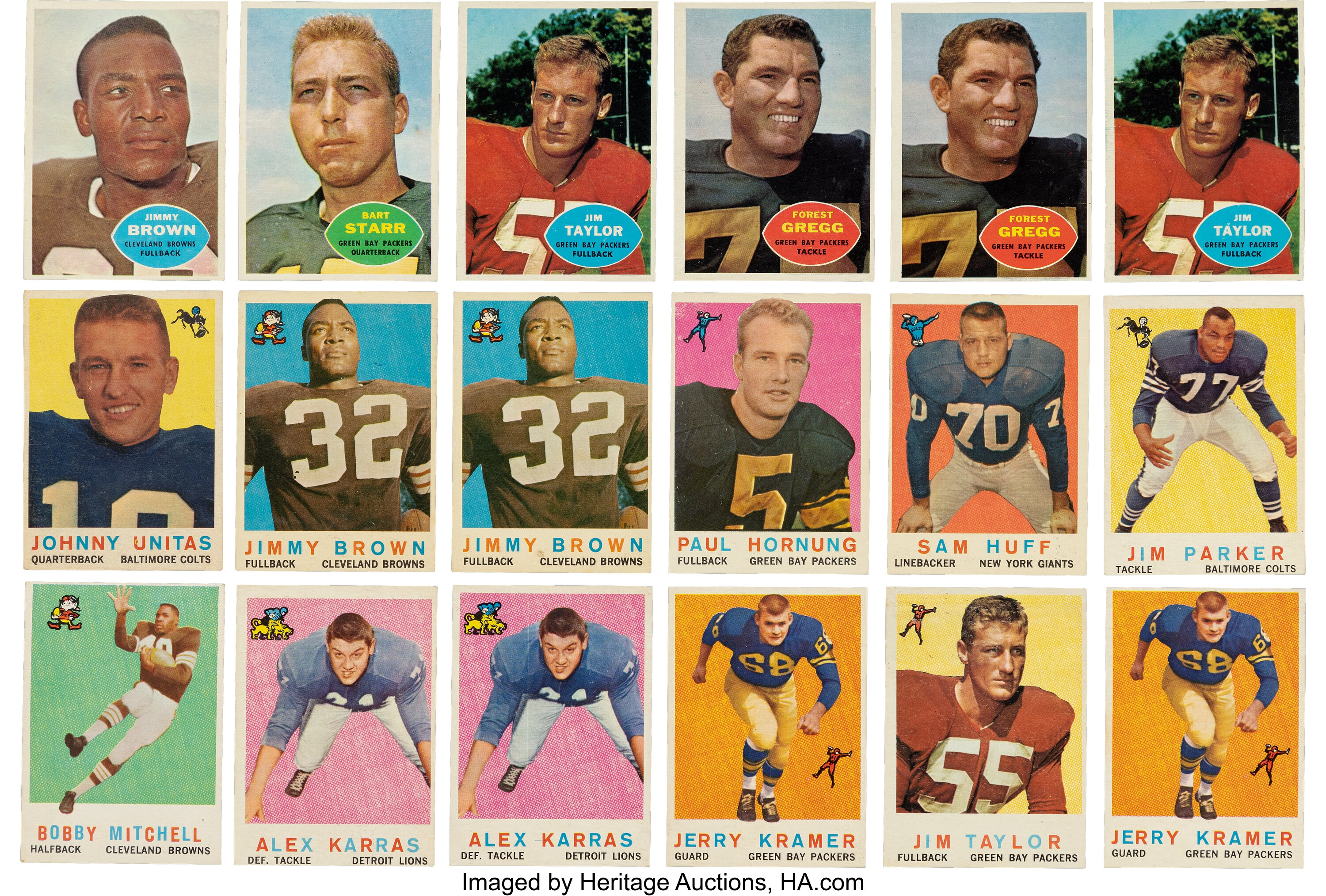 1959 & 1960 Topps Football Shoebox Collection (640+). ... Football ...