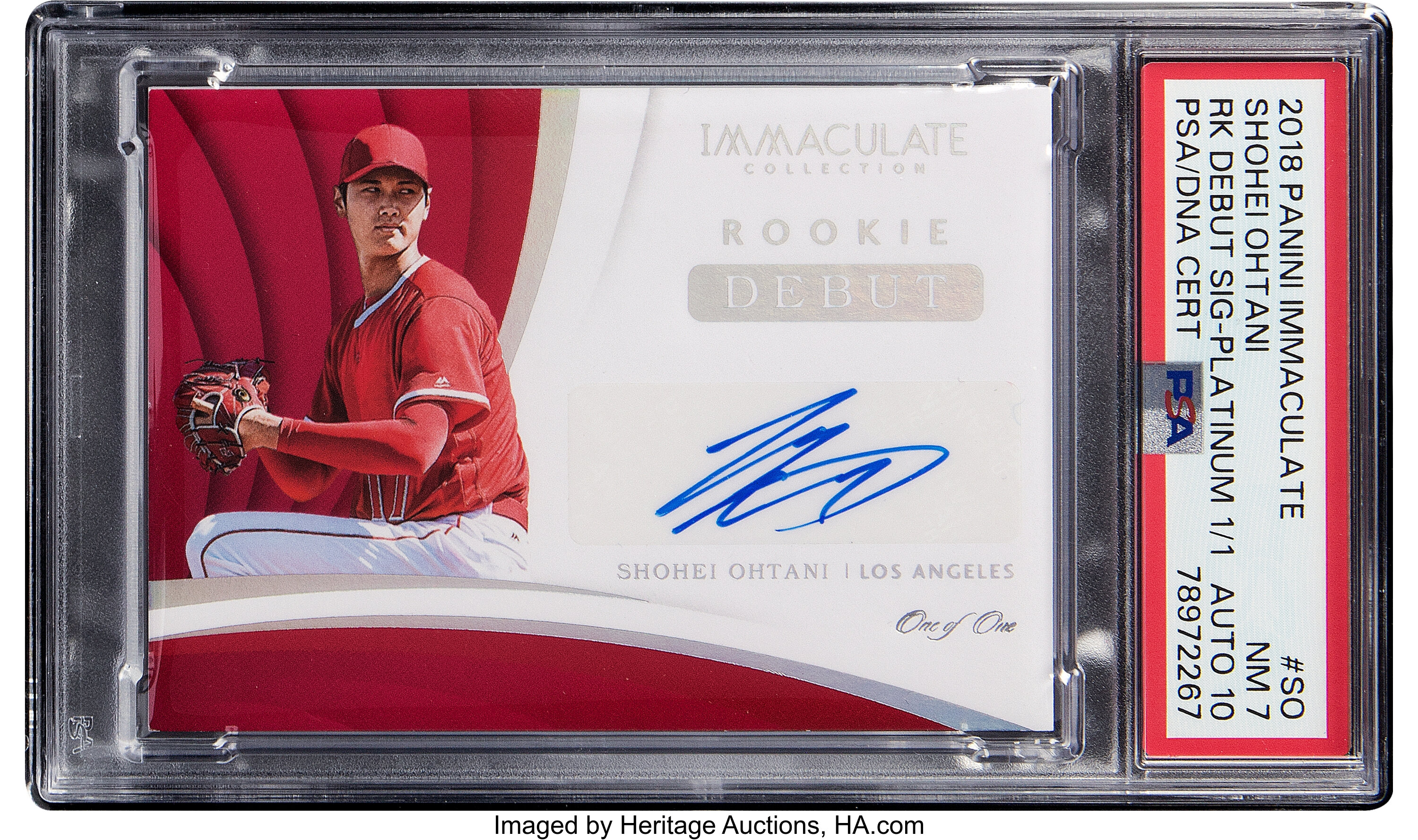 2018 Panini Immaculate Collection Shohei Ohtani (Rookie Debut | Lot ...