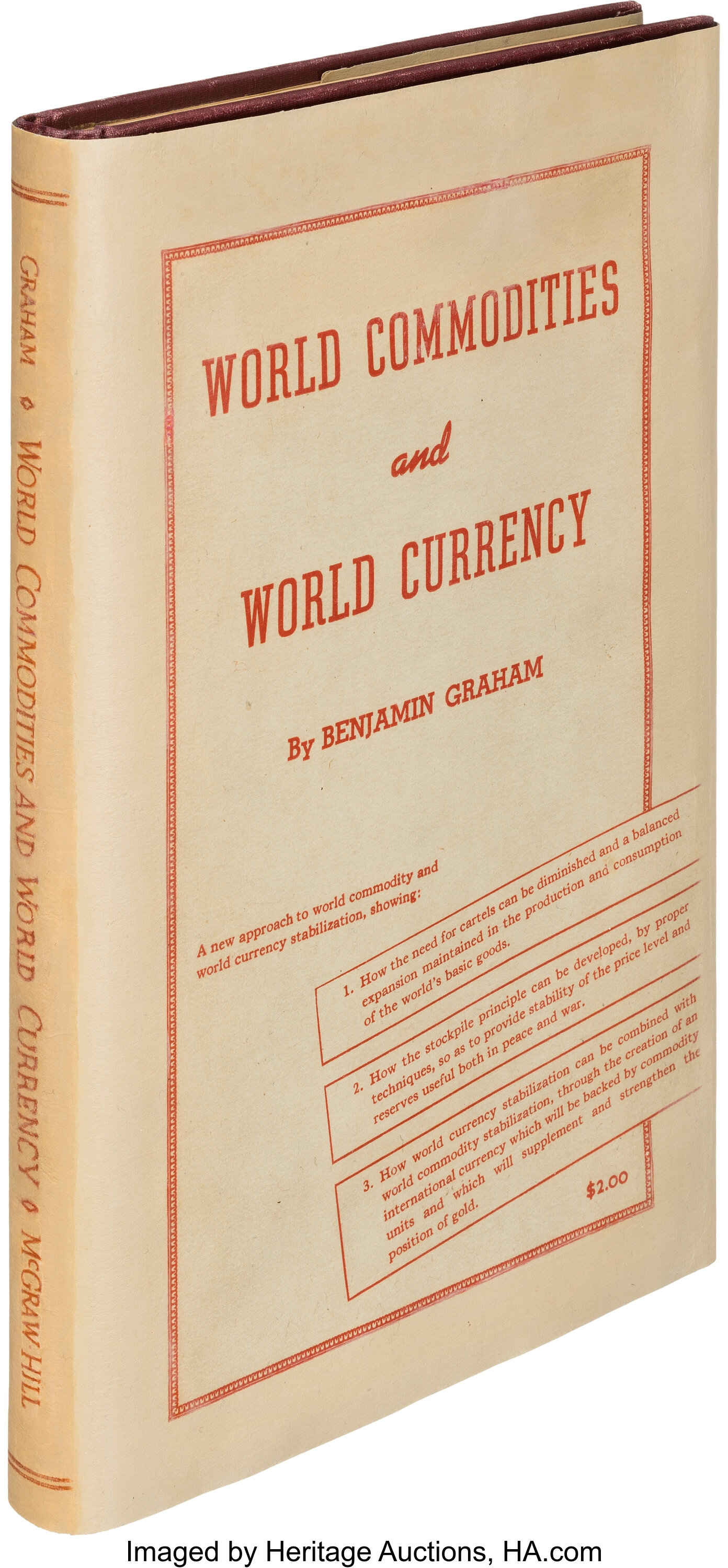 Benjamin Graham. World Commodities and World Currency. ... Books | Lot ...