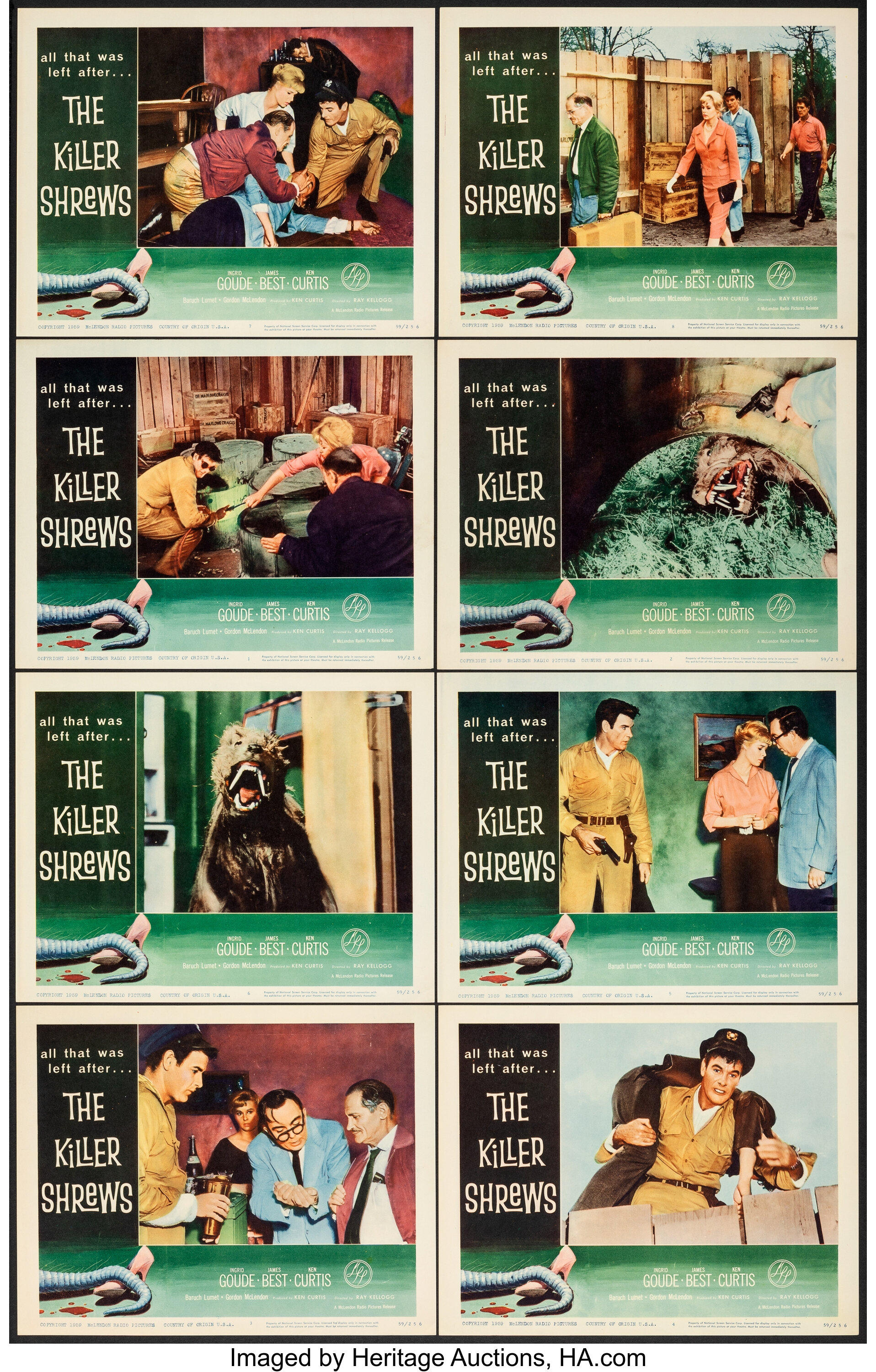 The Killer Shrews (McLendon Radio Pictures, 1959). Very Fine+. | Lot ...