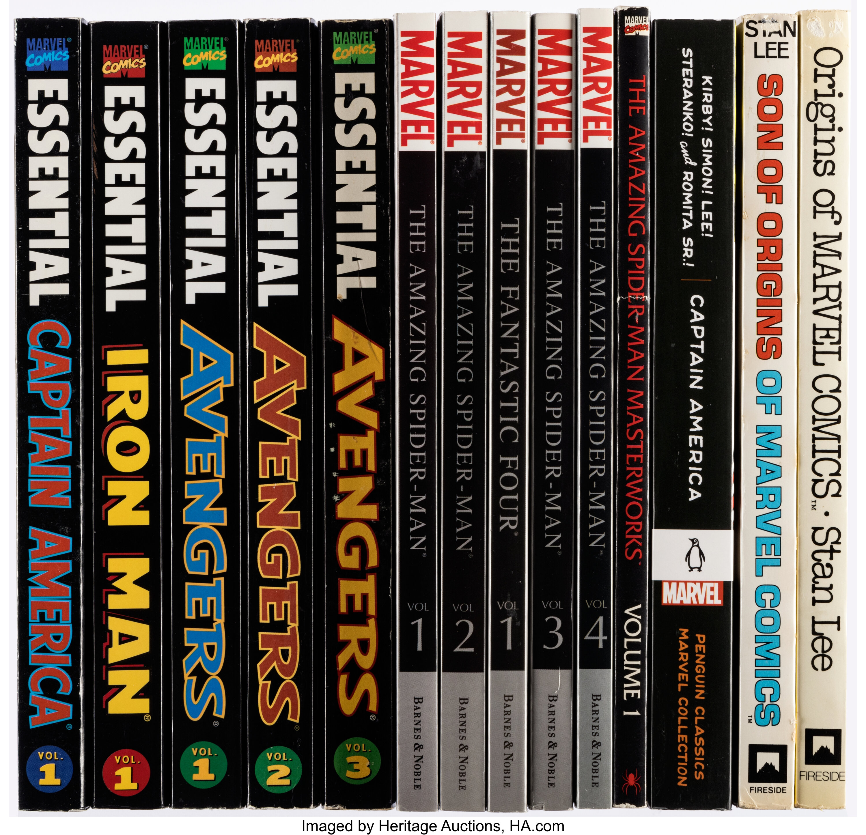 Marvel-Related Reprint Volumes Group of 14 (Marvel, | Lot #13414 ...