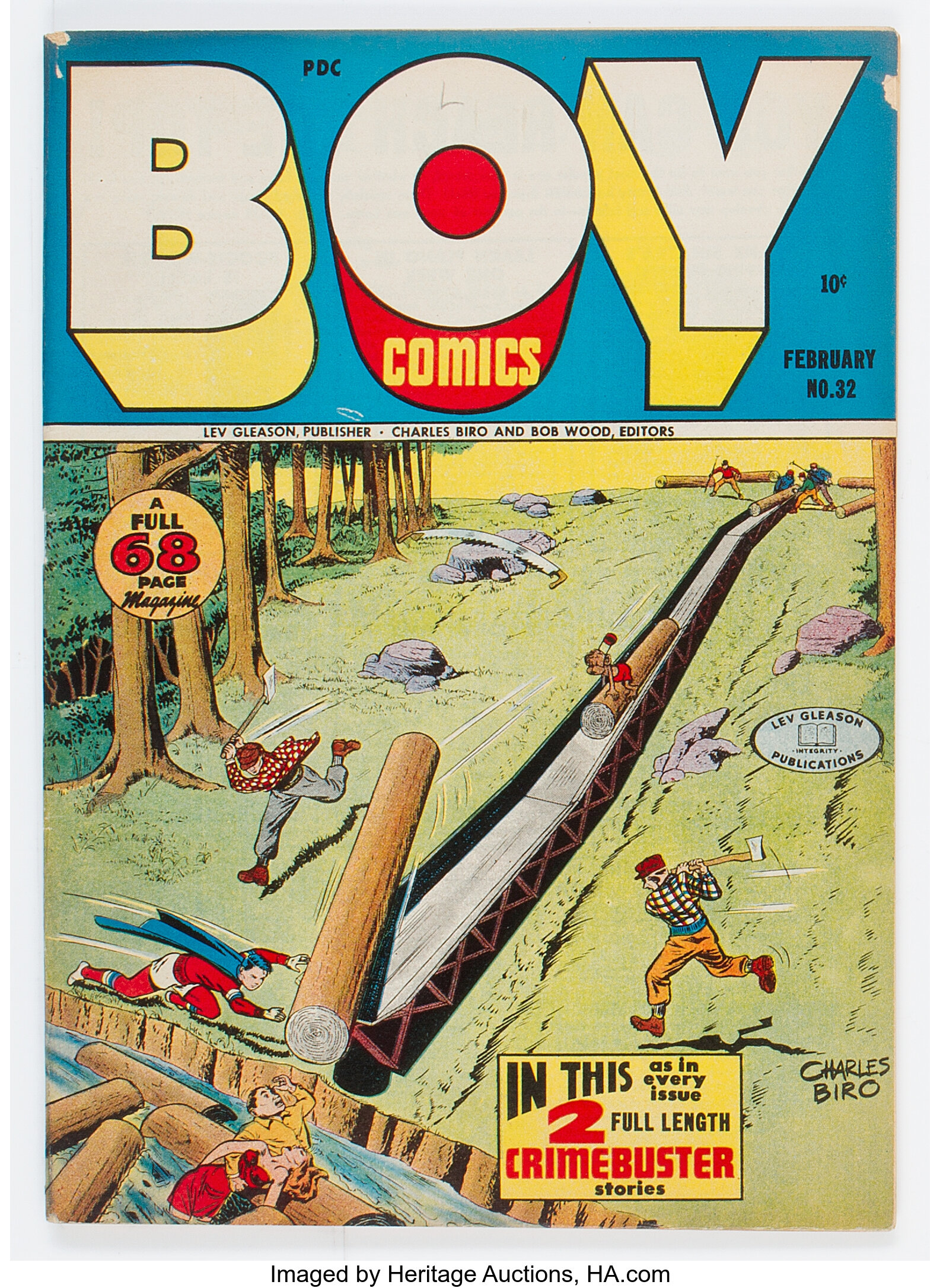 Boy Comics #32 (Lev Gleason, 1947) Condition: FN-.... Golden Age | Lot ...