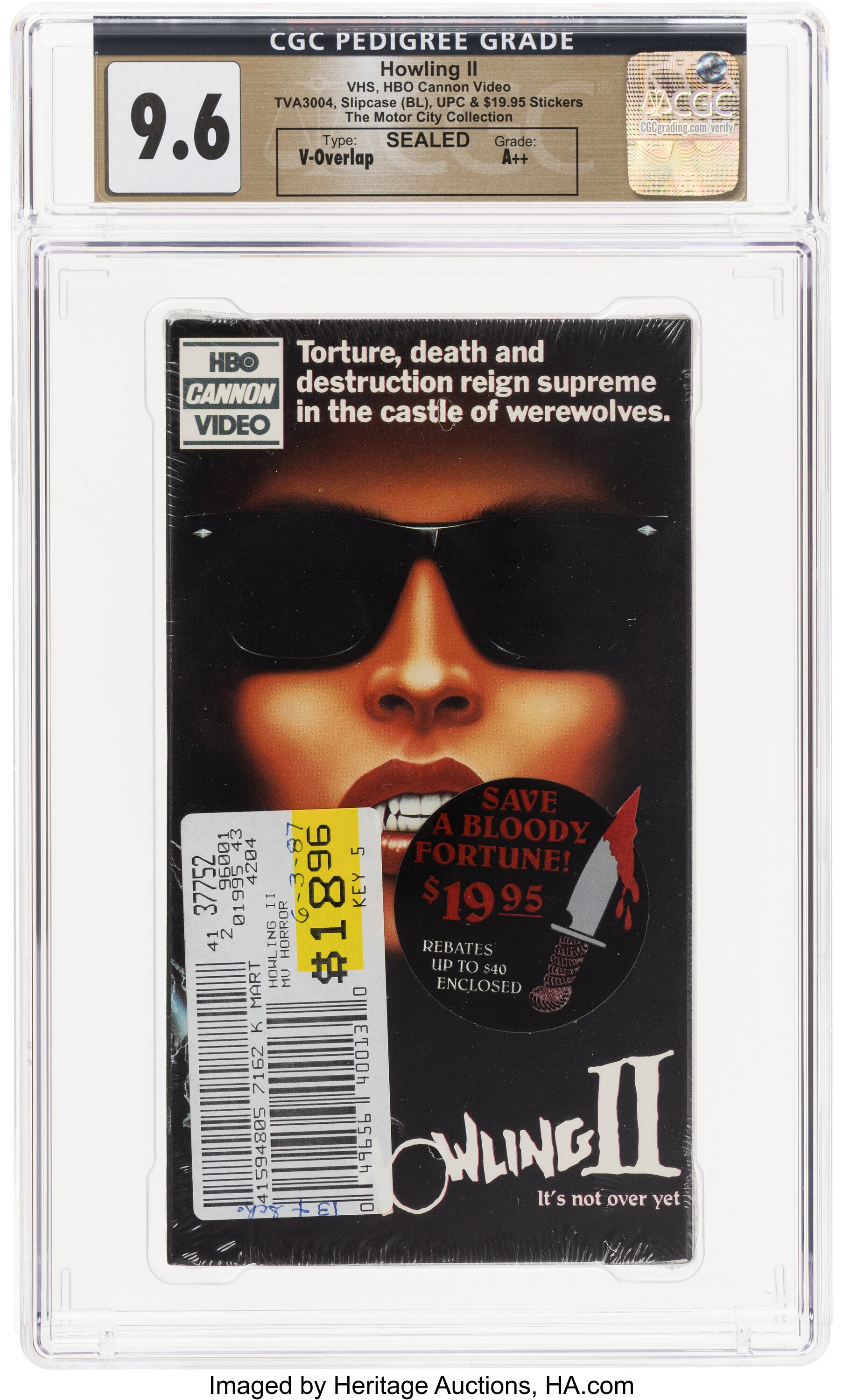 Howling II VHS 1987 - CGC Home Video 9.6 and Seal A++, Slipcase, | Lot ...