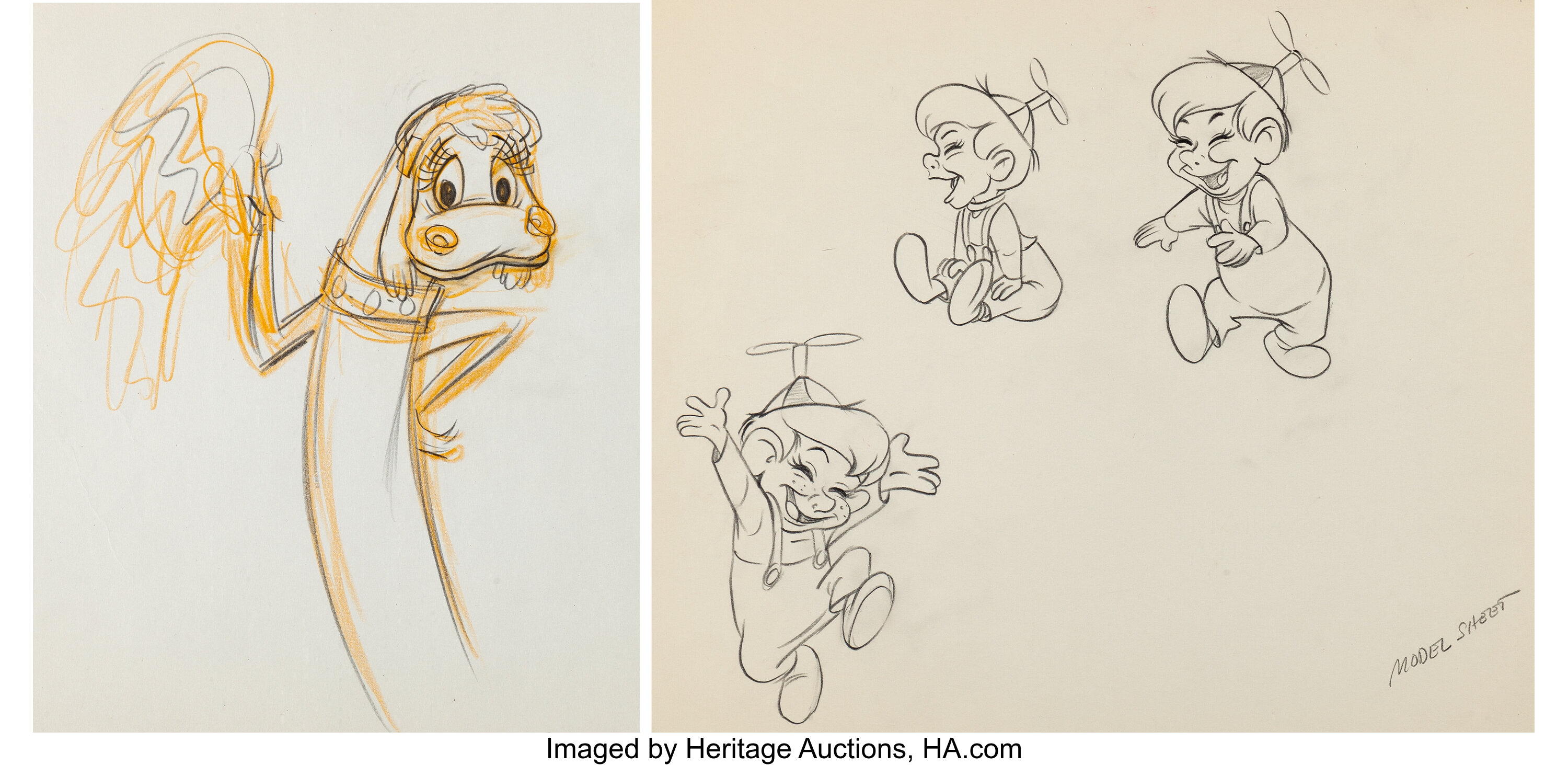 The Beany and Cecil Show Cecil in Drag Rough Animation Drawing and ...