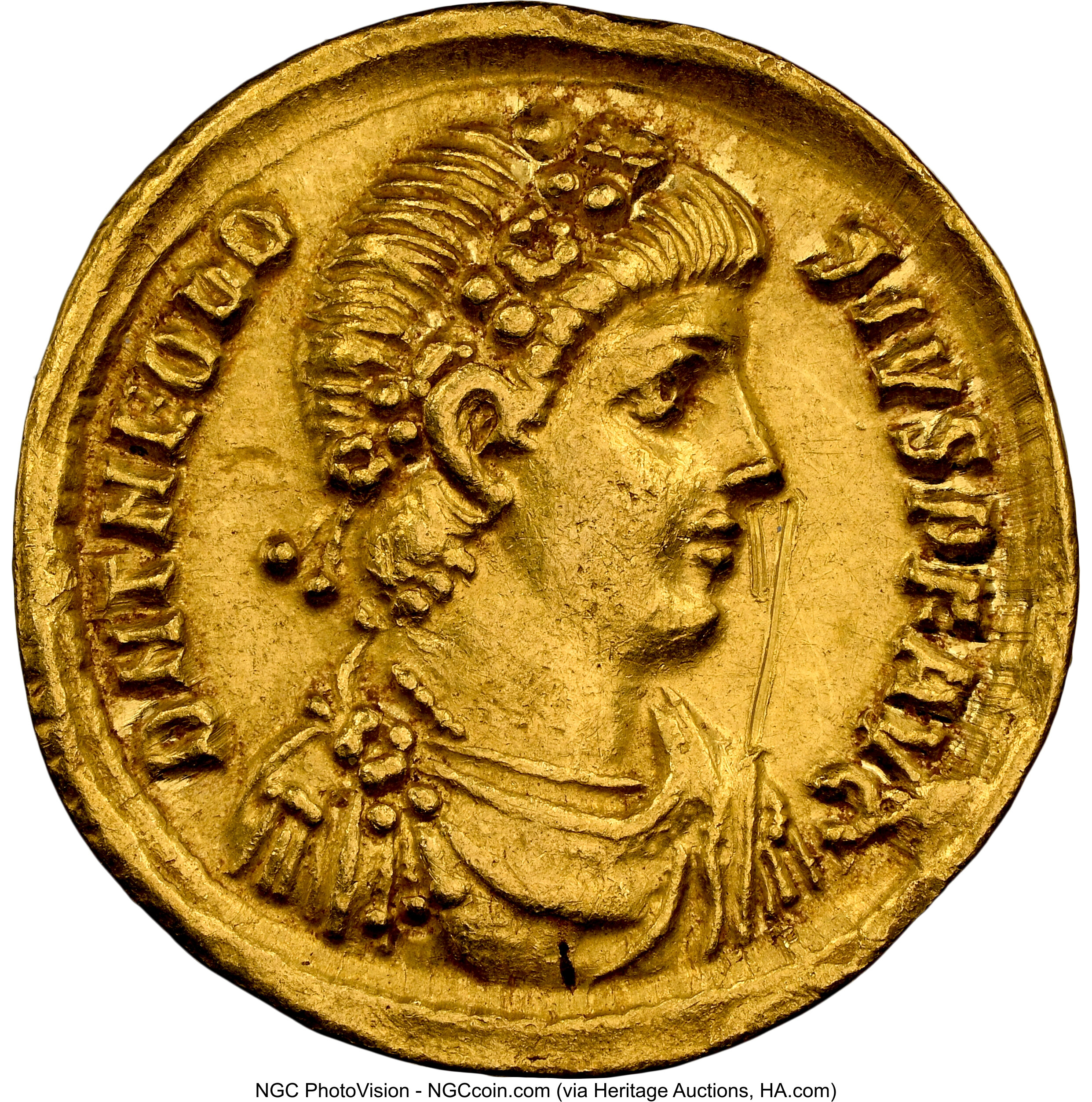 Ancients: Theodosius I, Eastern Roman Empire (AD 379-395). AV | Lot ...