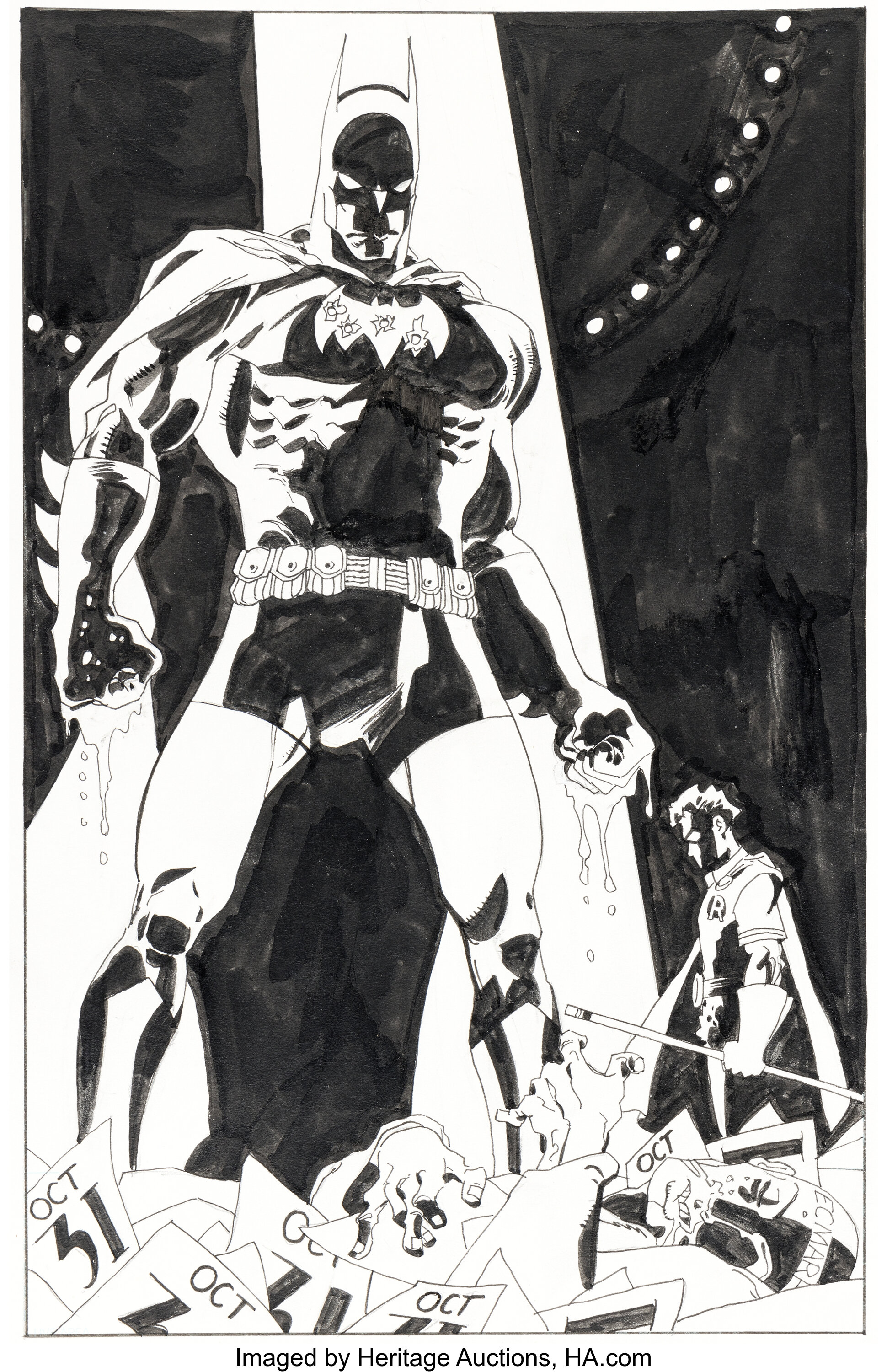 Tim Sale Batman: The Long Halloween Special #1 Splash Page 37 | Lot ...
