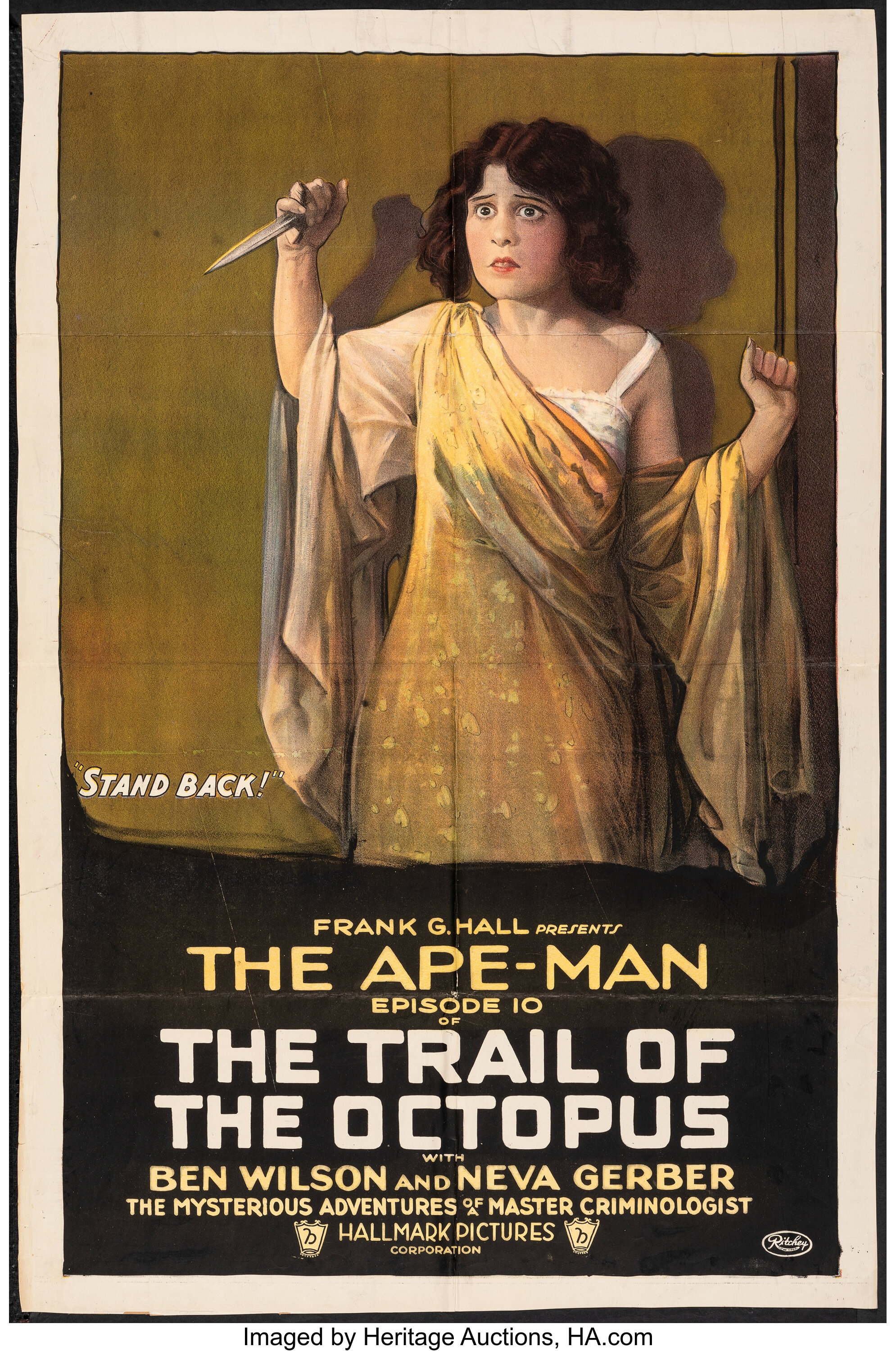 The Trail of the Octopus (Hallmark, 1919). Fine/Very Fine on Paper ...
