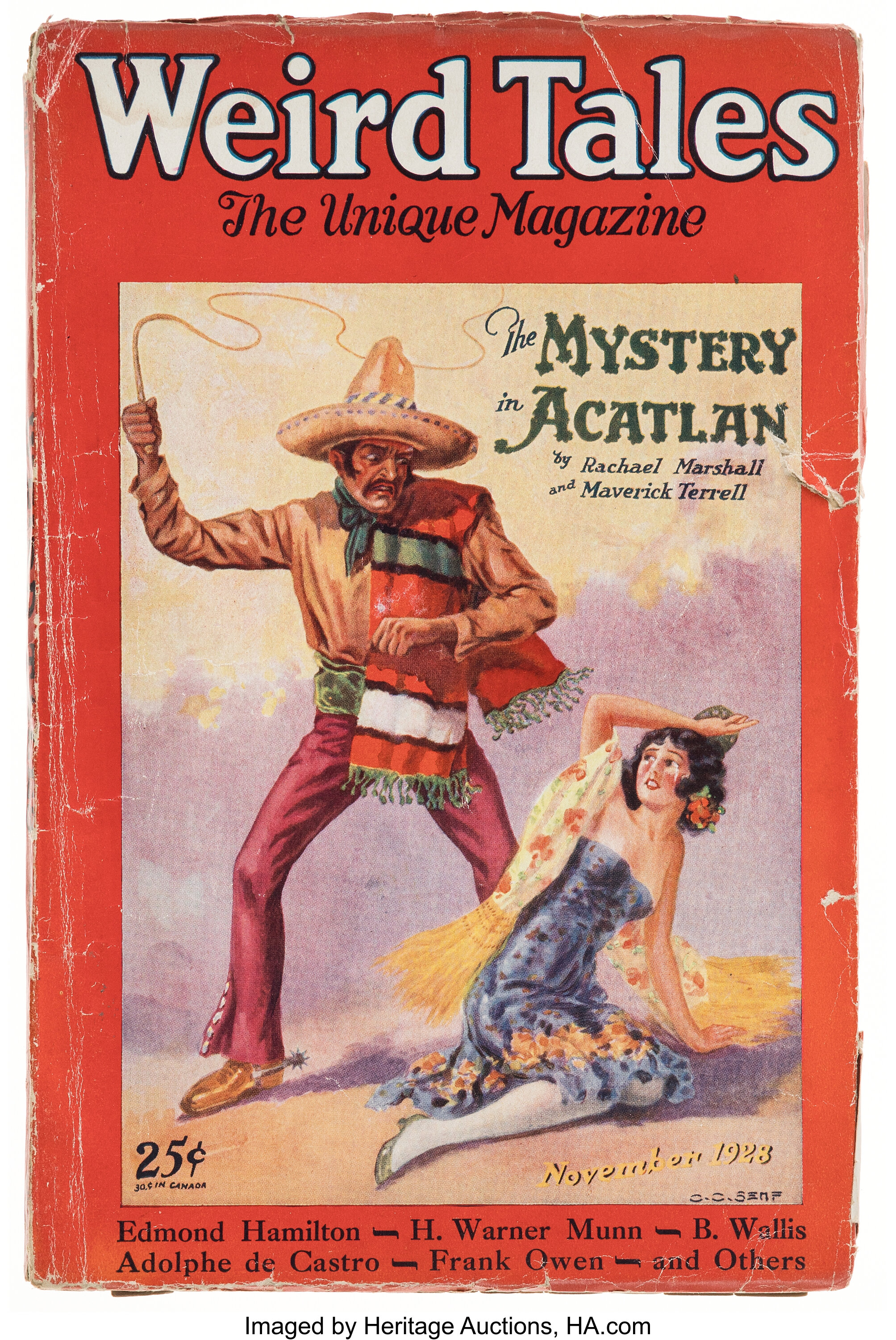 Weird Tales - November 1928 (Popular Fiction) Condition: VG.... | Lot ...